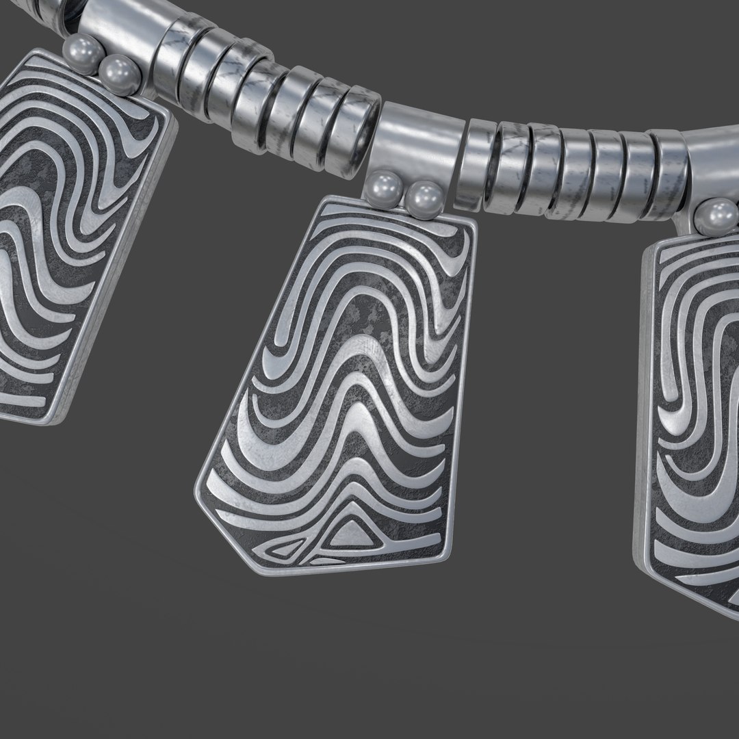 3d Model Set Silver