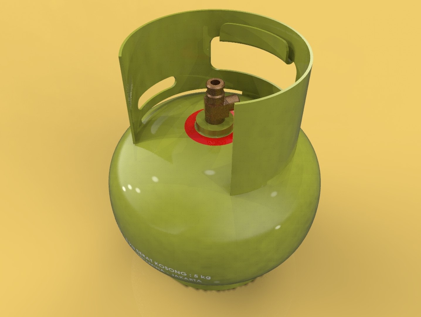 LPG COOKING GAS BOTTLE CYLINDER 3 KG FOR KITCHEN 3D - TurboSquid 1845259