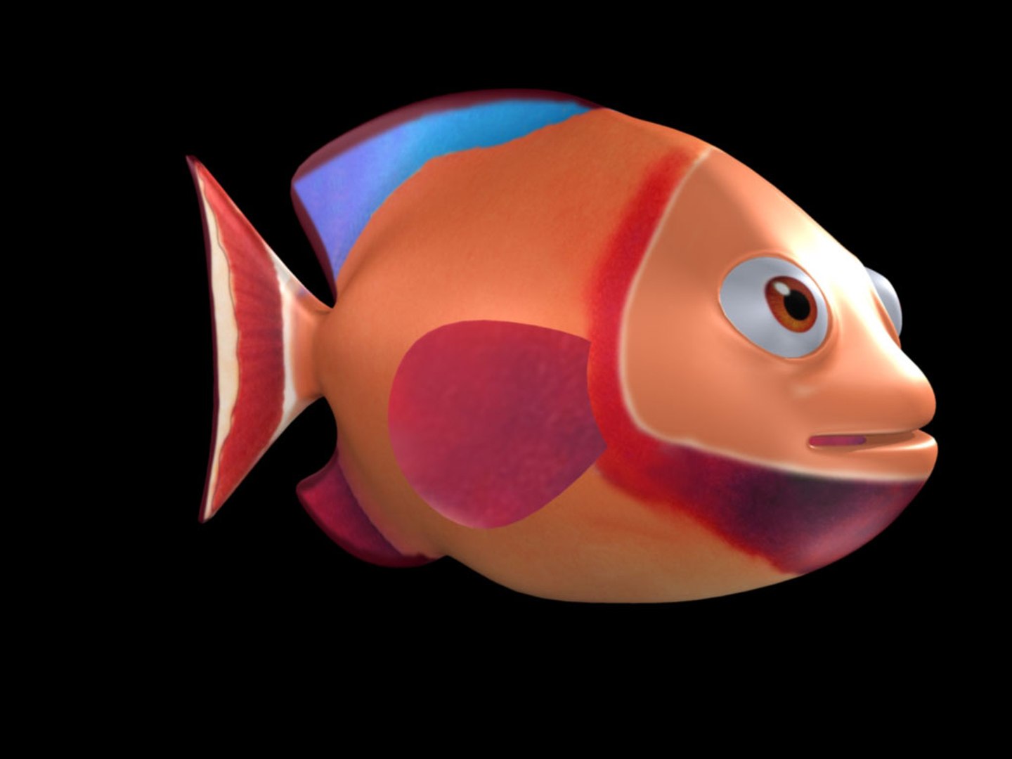 3d Cartoon Fish Model