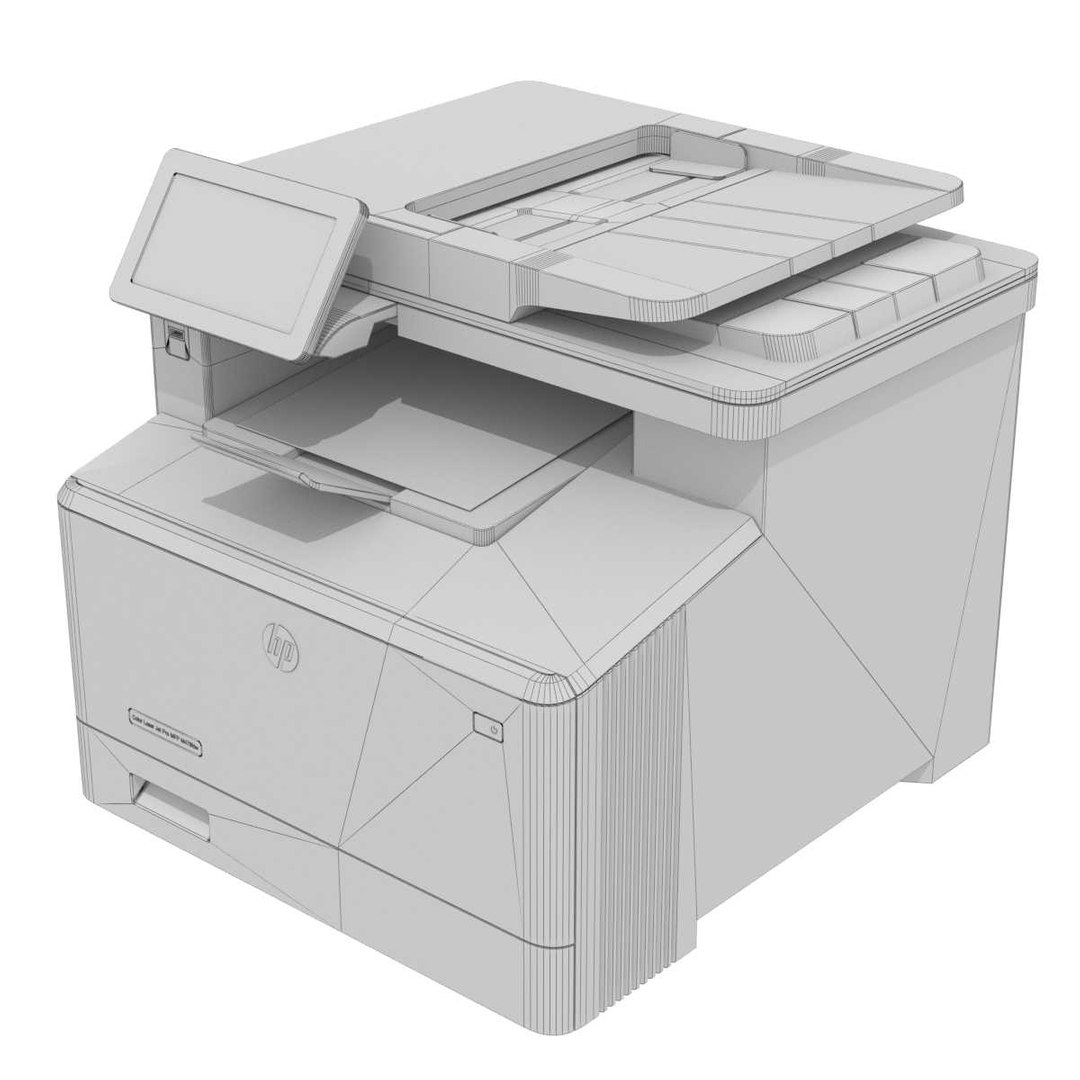 Printer Hp Color Laserjet 3D Model - TurboSquid 1634074