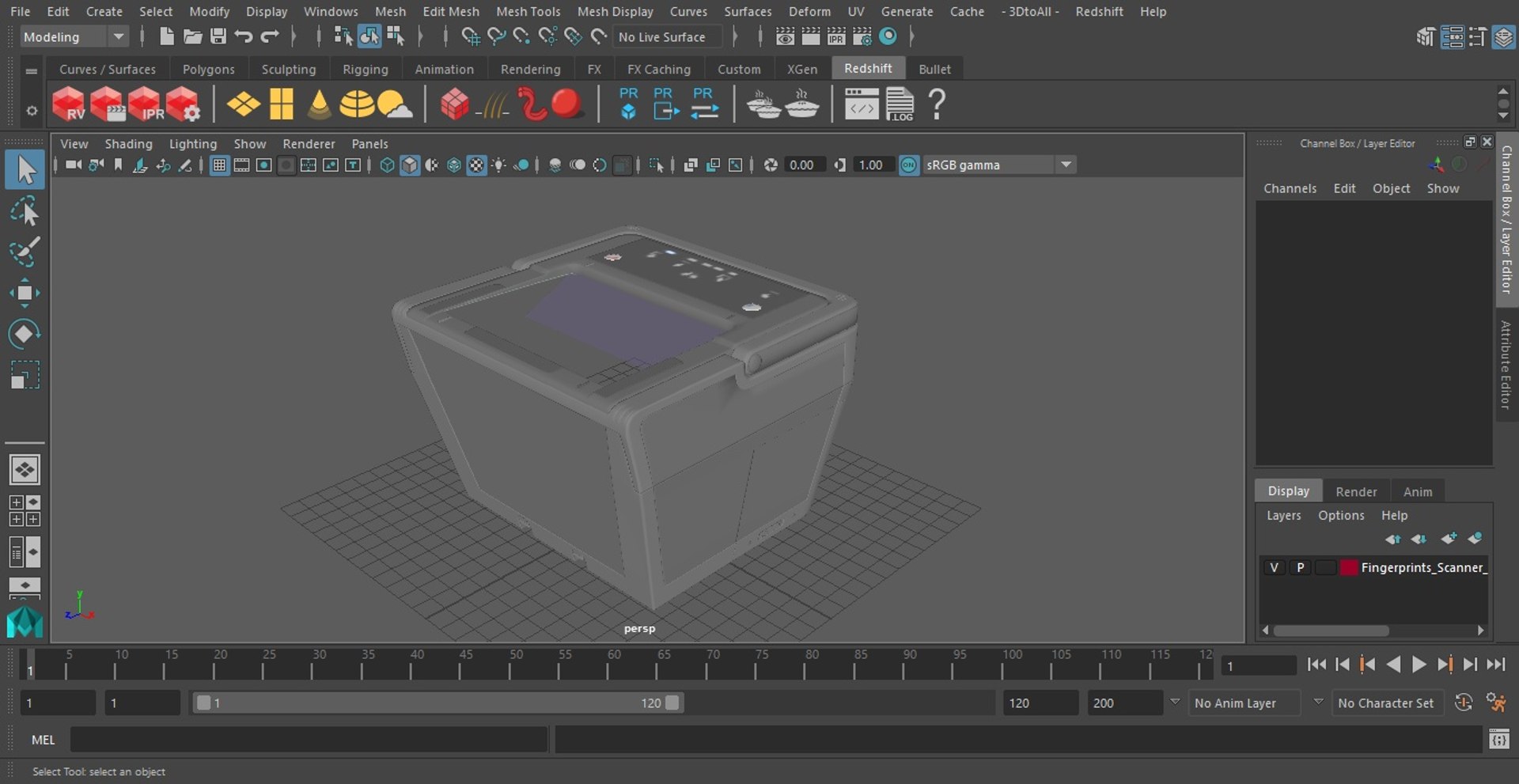Fingerprints Scanner ON 3D Model - TurboSquid 1833937
