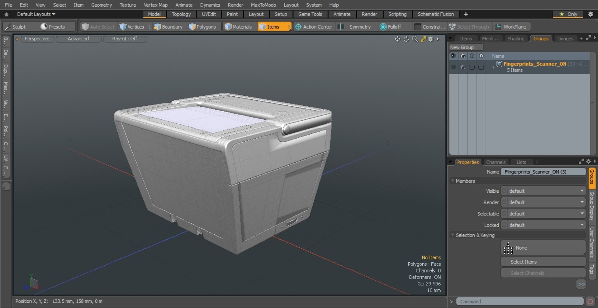 Fingerprints Scanner ON 3D Model - TurboSquid 1833937