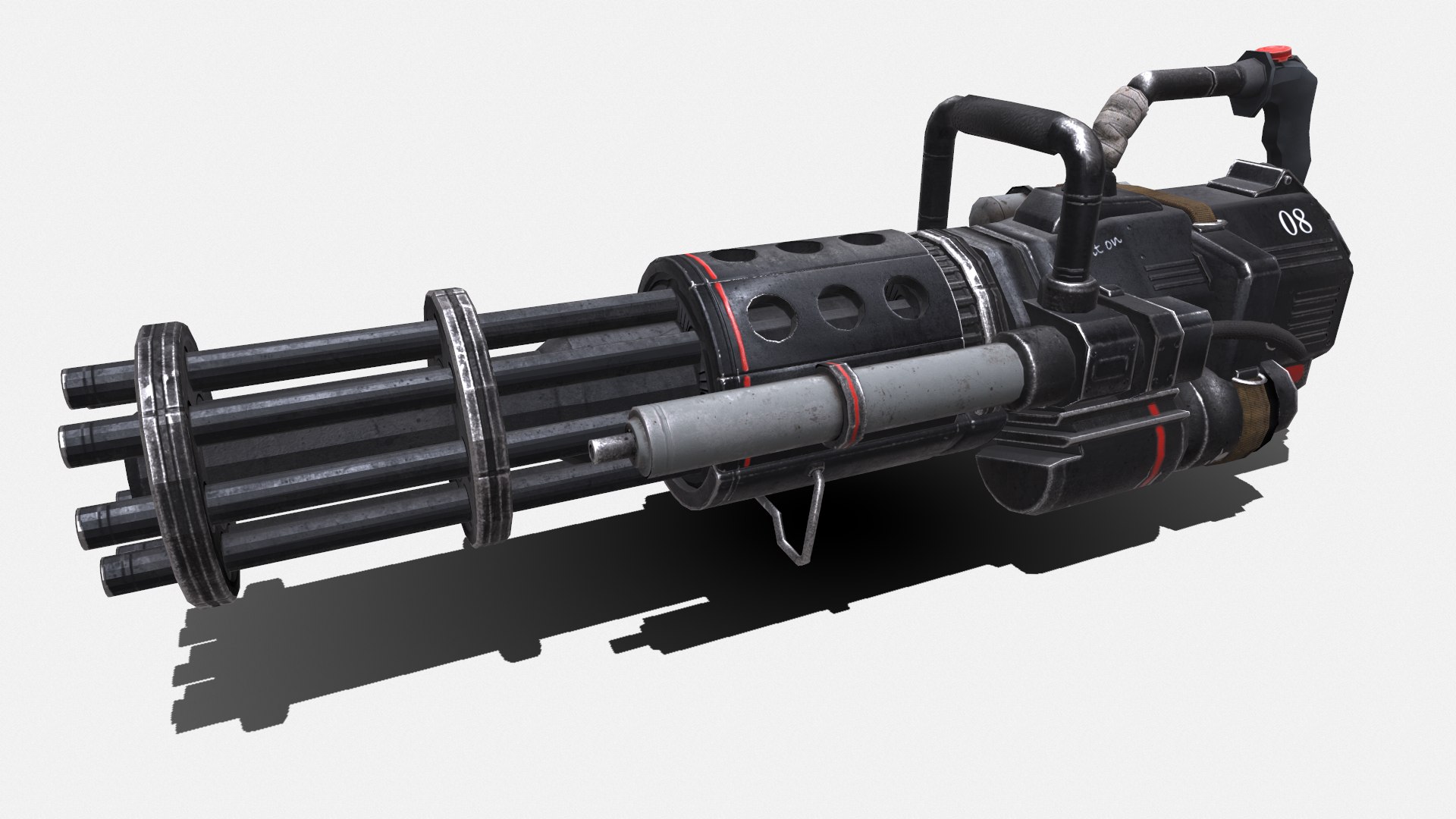 3D minigun gun - TurboSquid 1600873