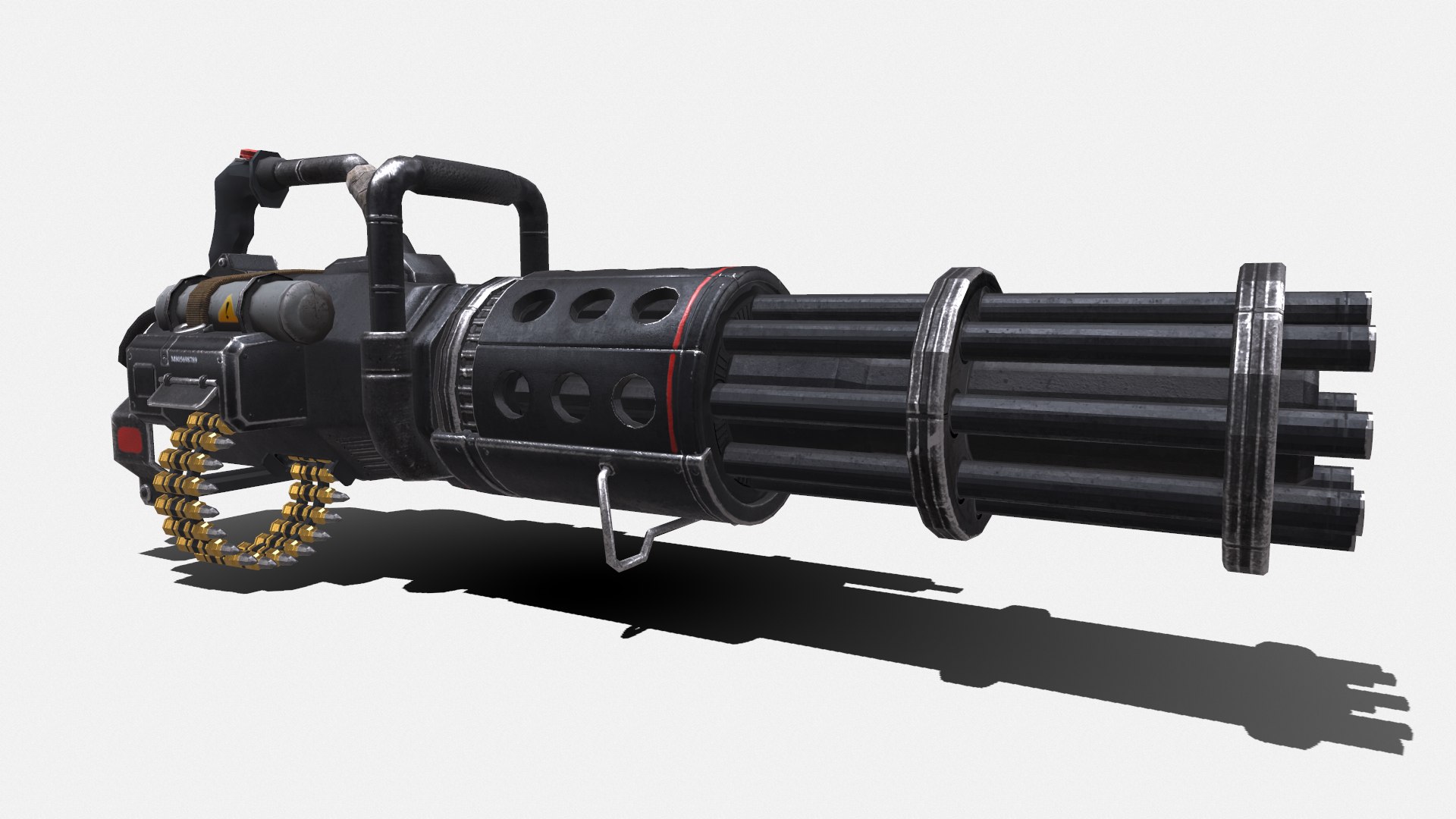 3D Minigun Gun - TurboSquid 1600873