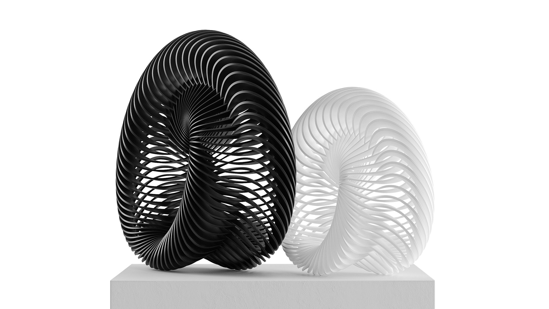 3D Abstract Sculpture Nautilus Mobius Model - TurboSquid 2347854