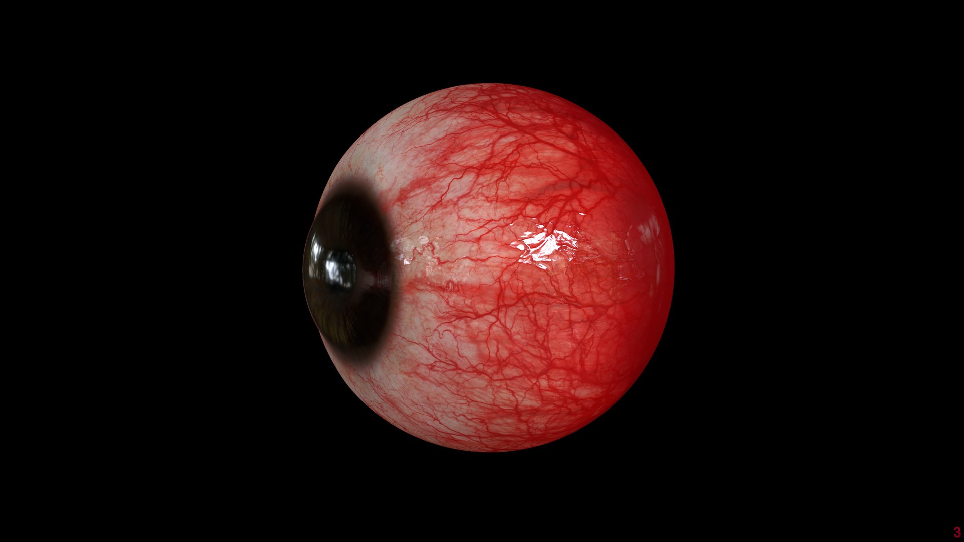 Eye Redness Real-time 3D Model 4k Texture Marmoset Toolbag3 Maya FBX ...