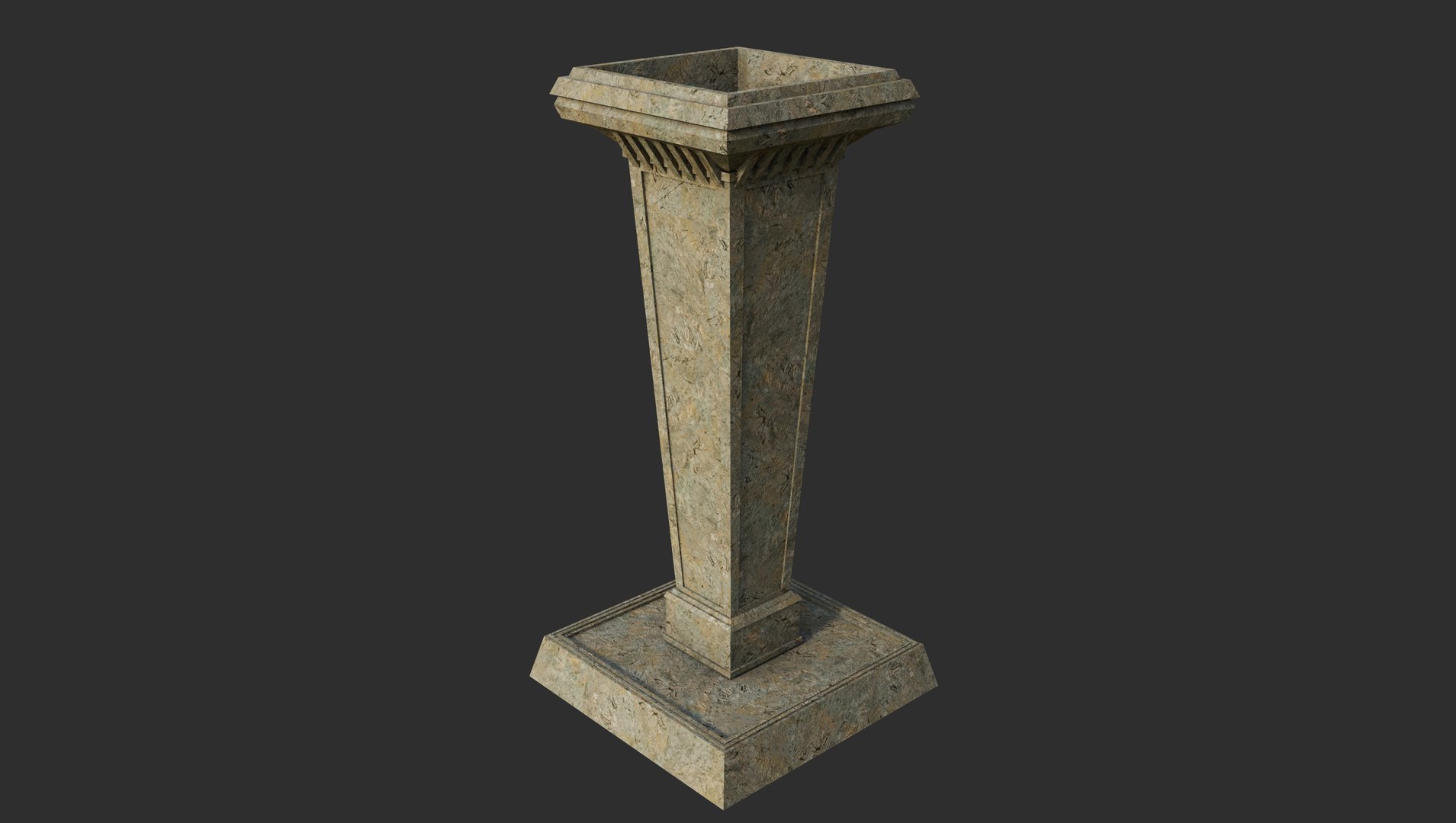Free 3D Ancient Urn Pillar - TurboSquid 2408481