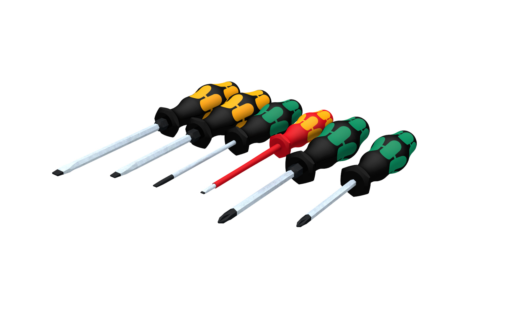 3D model set screwdrivers - TurboSquid 1510801