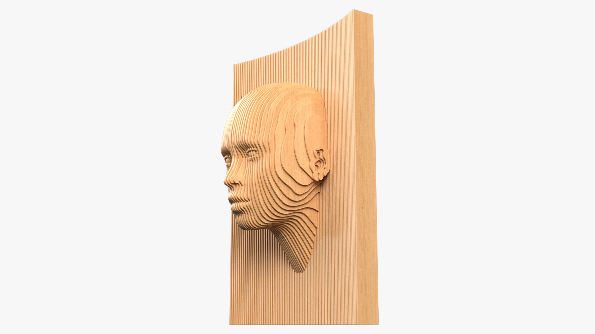 3D Parametric Woman Head Wall Decor Model - TurboSquid 2358349