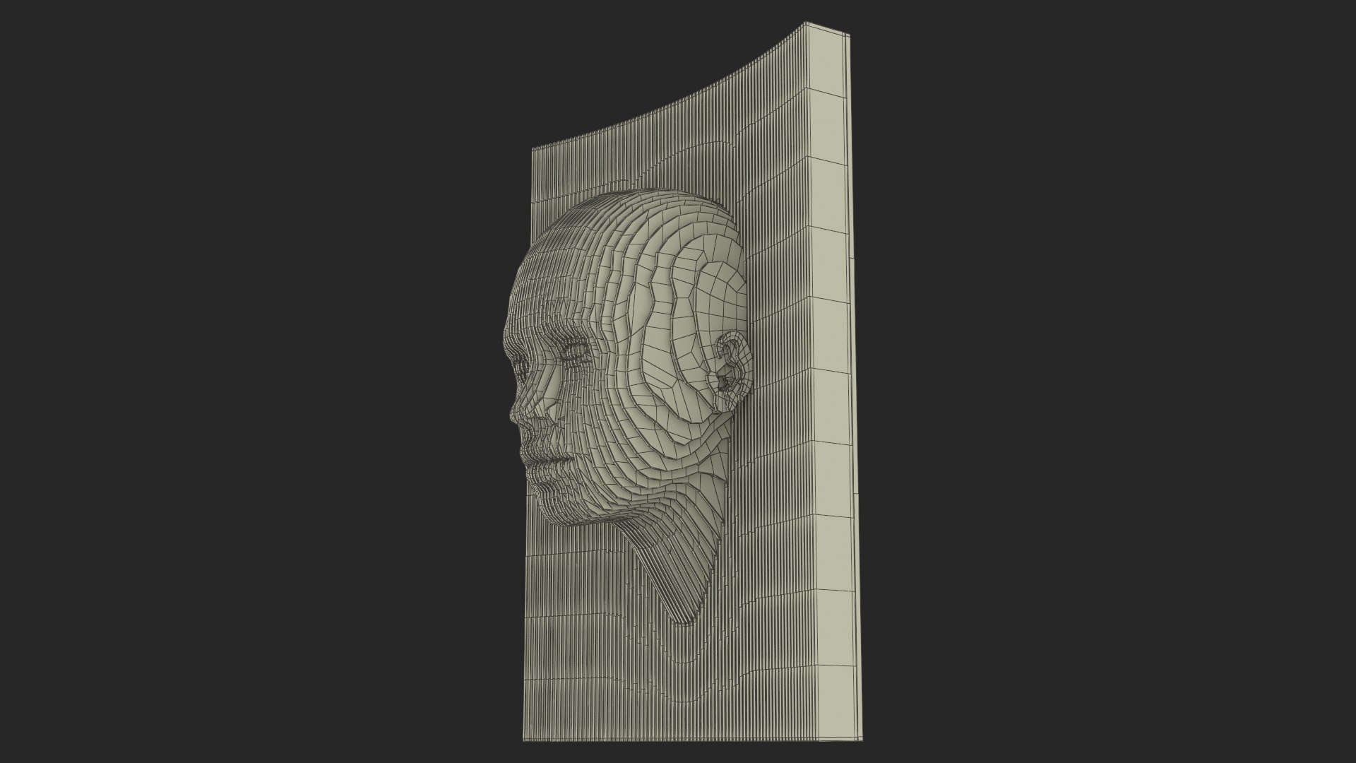 3D Parametric Woman Head Wall Decor Model - TurboSquid 2358349