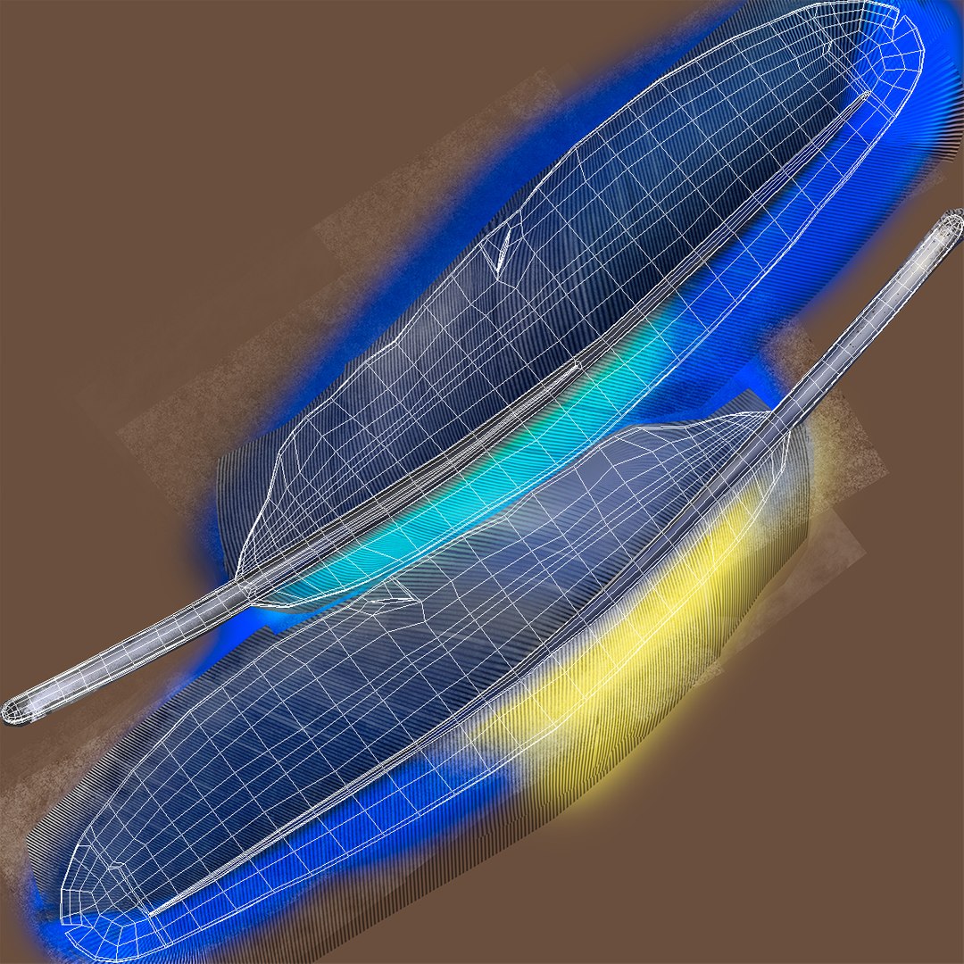 3D Amazon Parrot Feather - TurboSquid 2211829