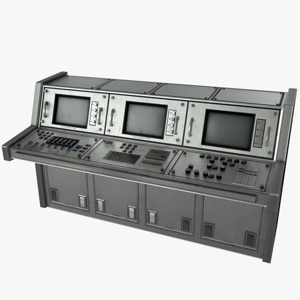 3d model of server asset polys