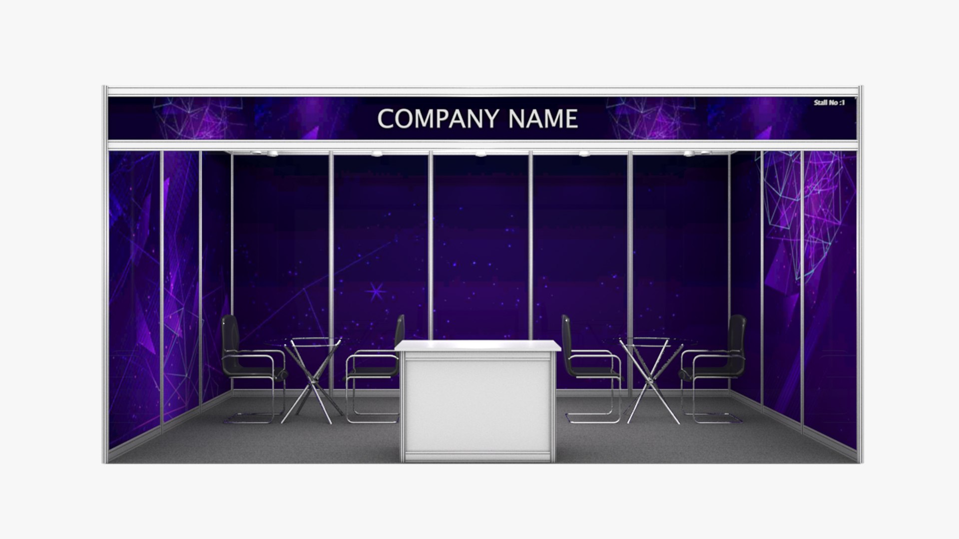 Octanorm System Booth -15 SqmBooth 3D model - TurboSquid 2148562