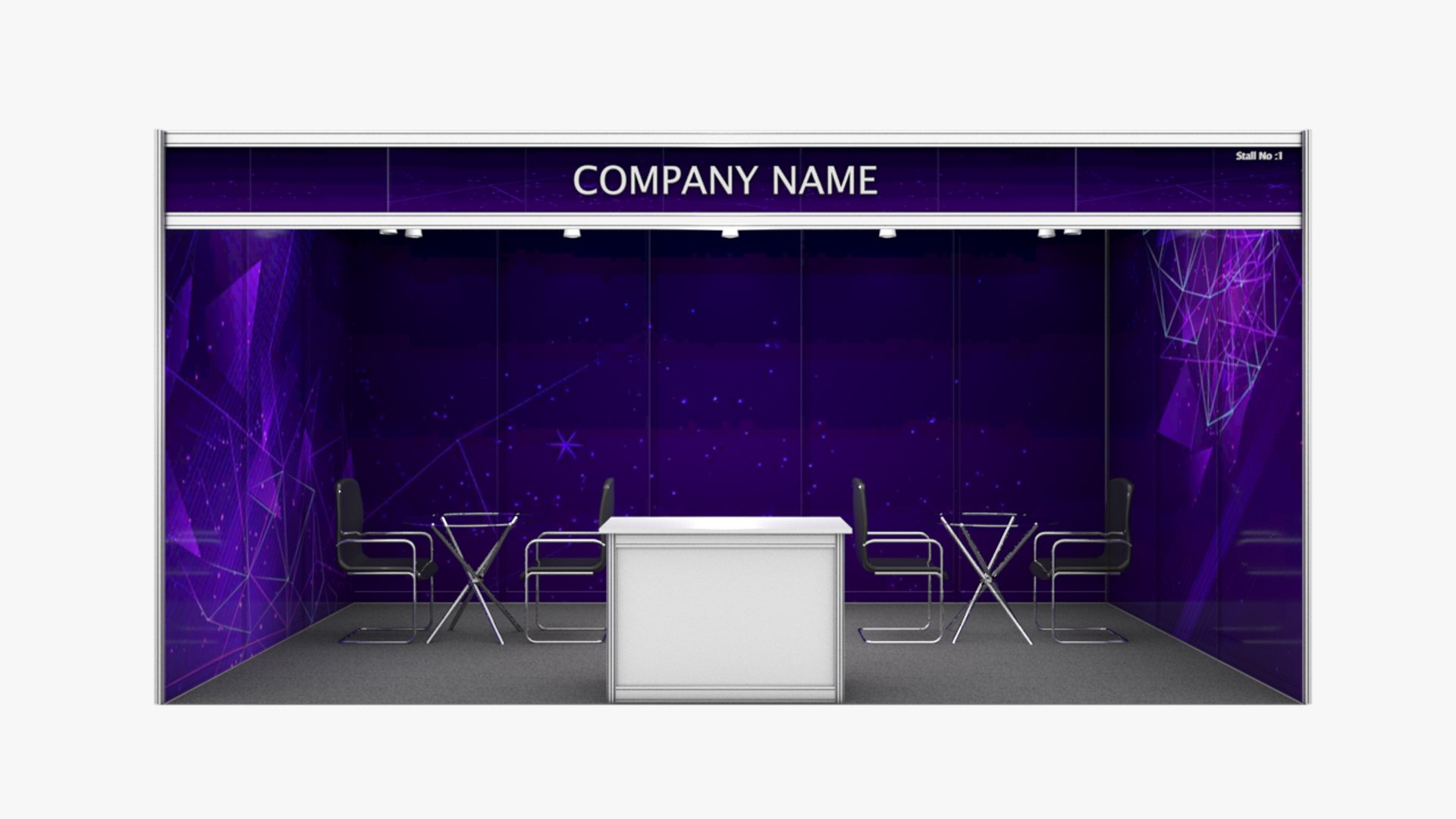 Octanorm System Booth -15 SqmBooth 3D Model - TurboSquid 2148562