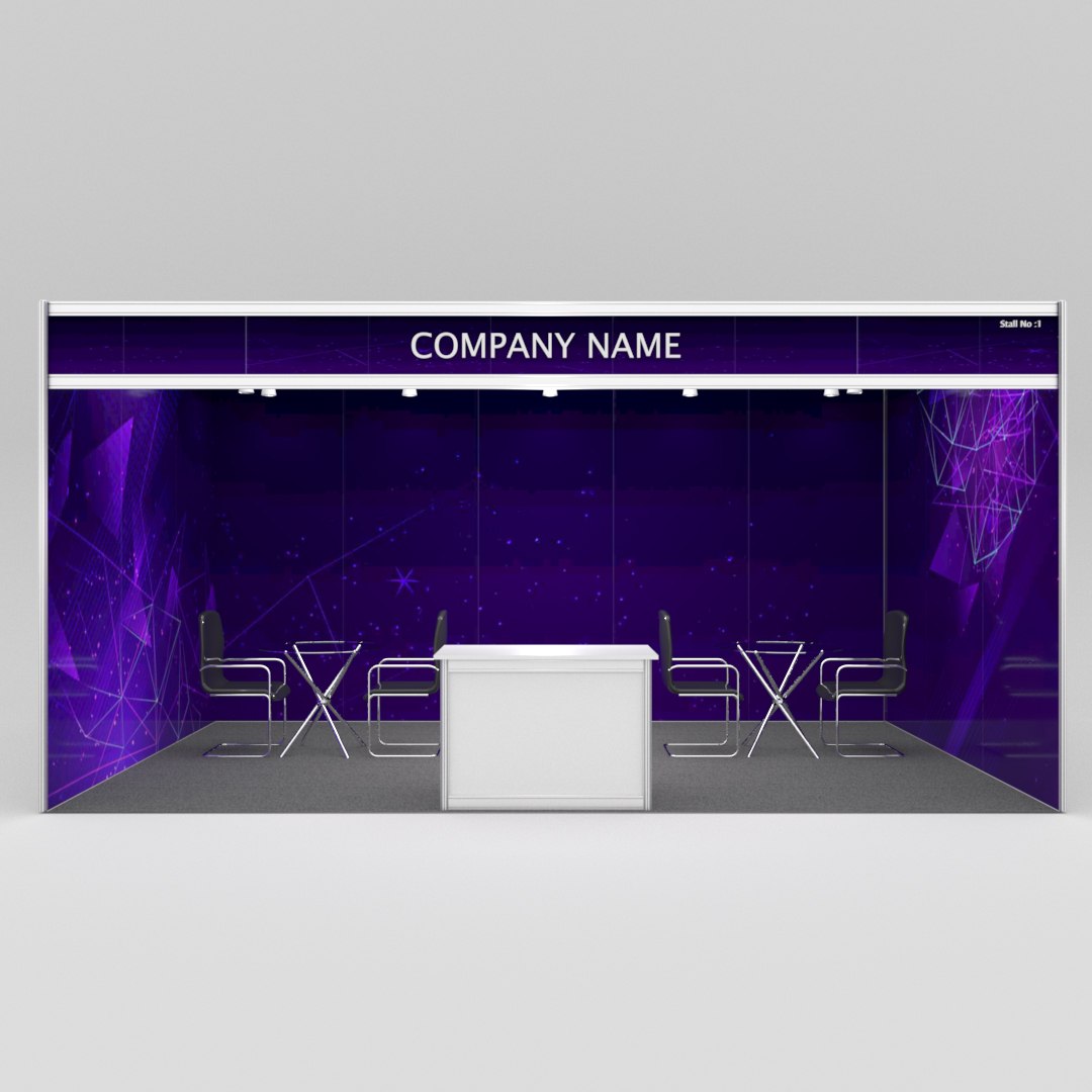 Octanorm System Booth -15 SqmBooth 3D Model - TurboSquid 2148562