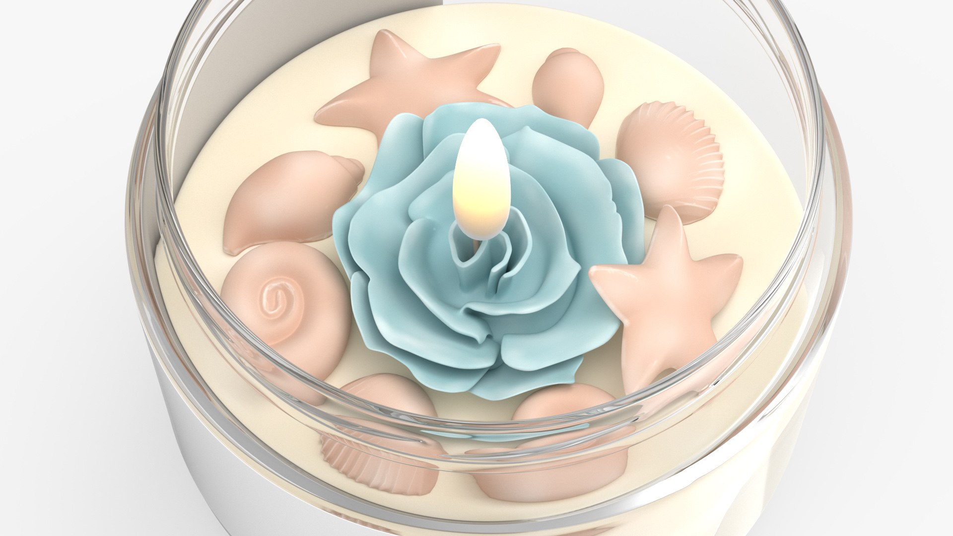 3D Glass Jar Candle Fire Burns Model - TurboSquid 2222880