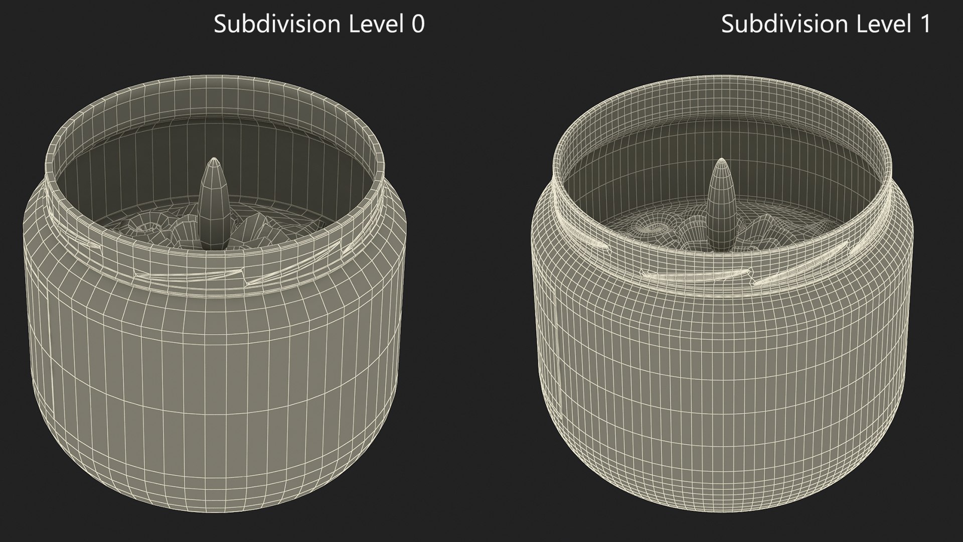 3D Glass Jar Candle Fire Burns Model - TurboSquid 2222880