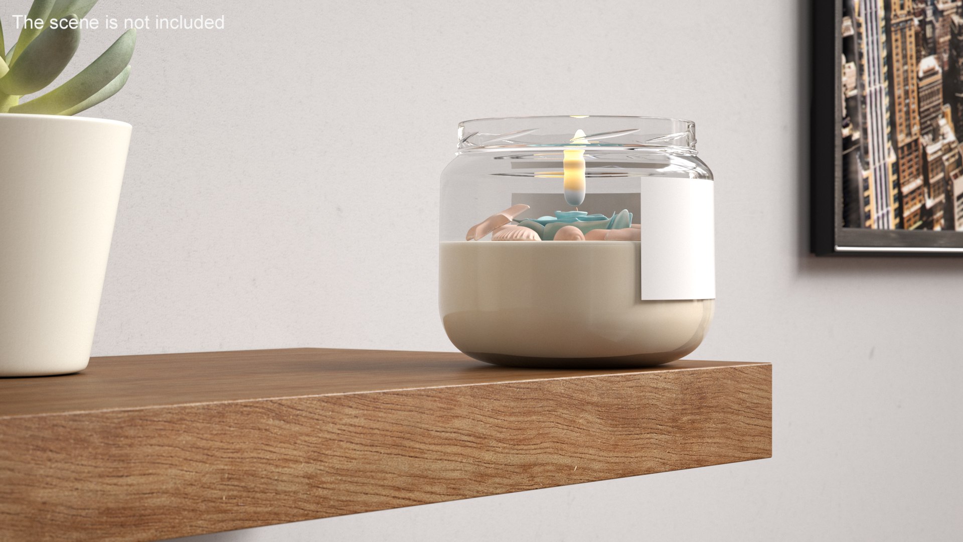 3D Glass Jar Candle Fire Burns Model - TurboSquid 2222880