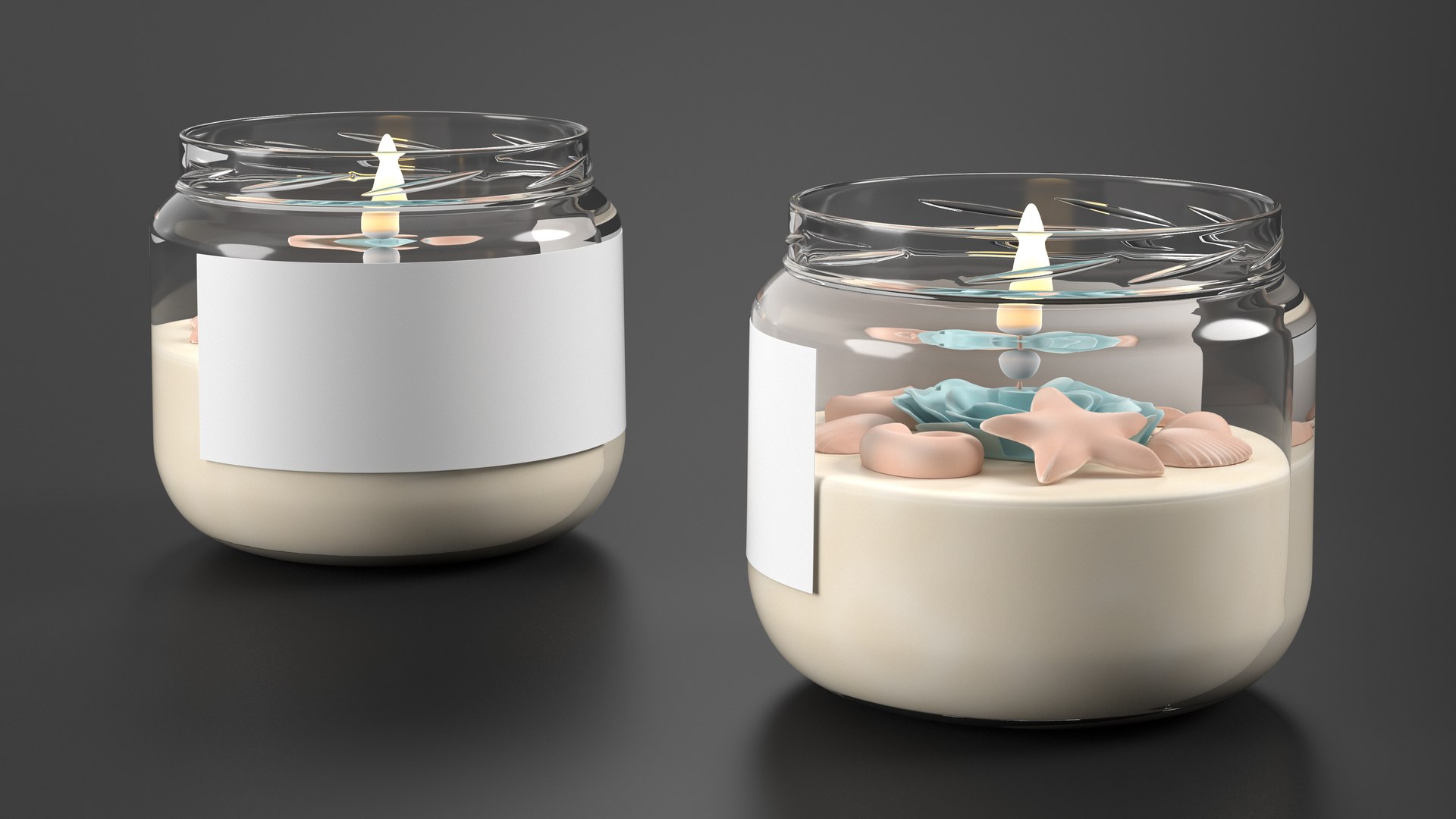 3D Glass Jar Candle Fire Burns Model - TurboSquid 2222880