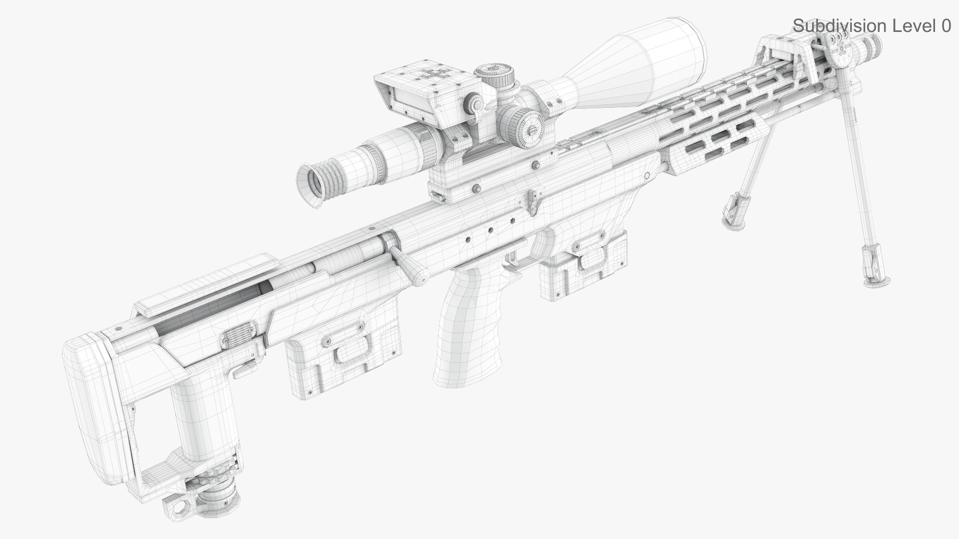 Sniper Rifle Dsr-1 Hensoldt 3D Model - TurboSquid 1533352