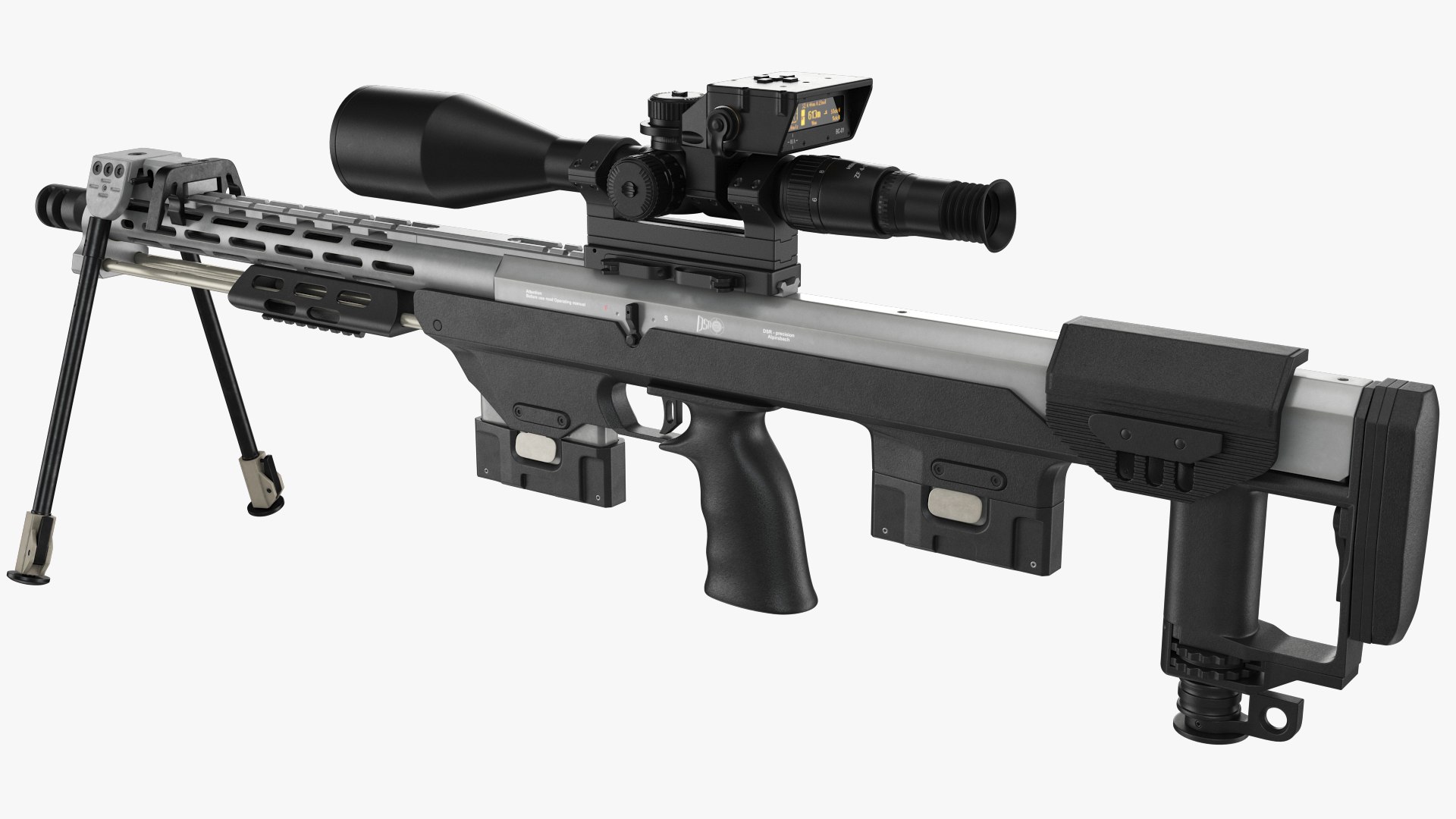 Sniper Rifle Dsr-1 Hensoldt 3D Model - TurboSquid 1533352