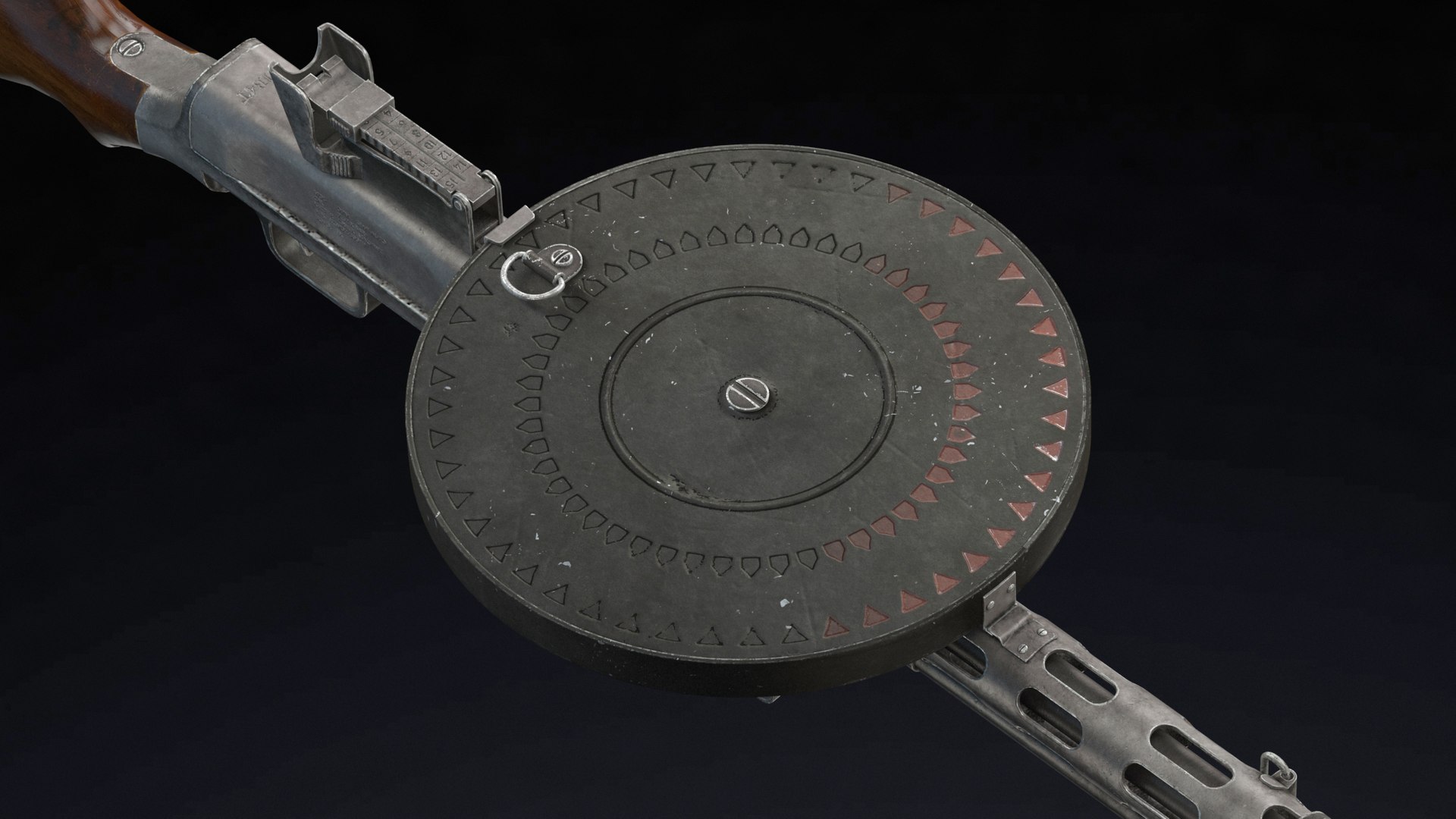 3D Degtyaryov Machine Gun Low Poly - TurboSquid 1873212