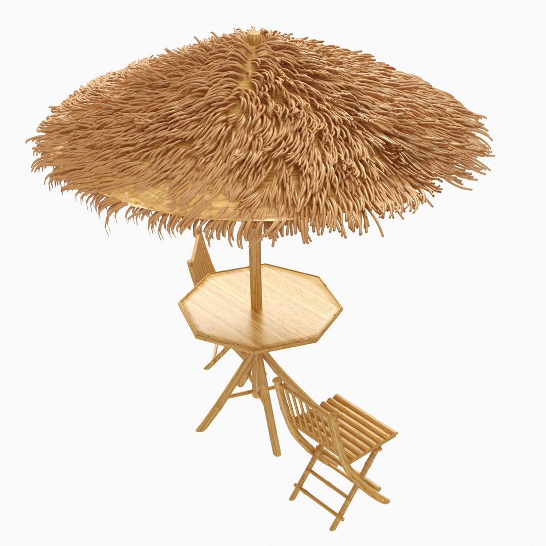 3D Palapa Set - TurboSquid 1390791