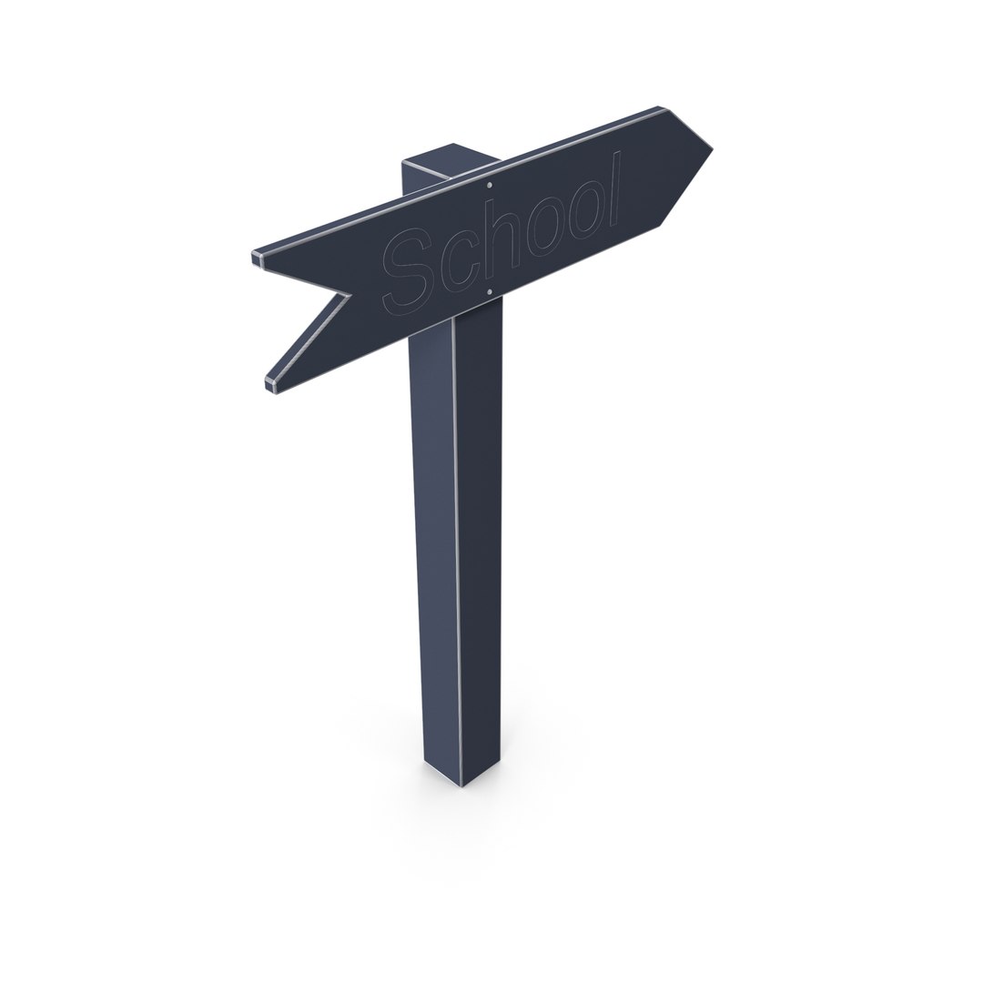 3D Wooden Direction Sign Model - TurboSquid 1869201