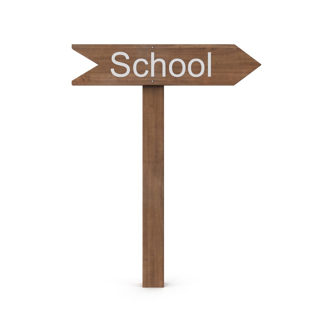 3D Wooden Direction Sign Model - TurboSquid 1869201
