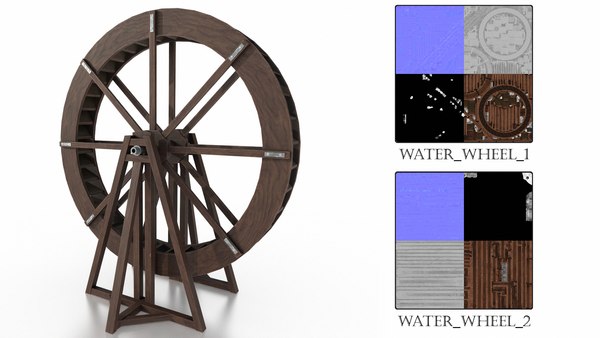 3D Medieval Water Wheel model - TurboSquid 1789947