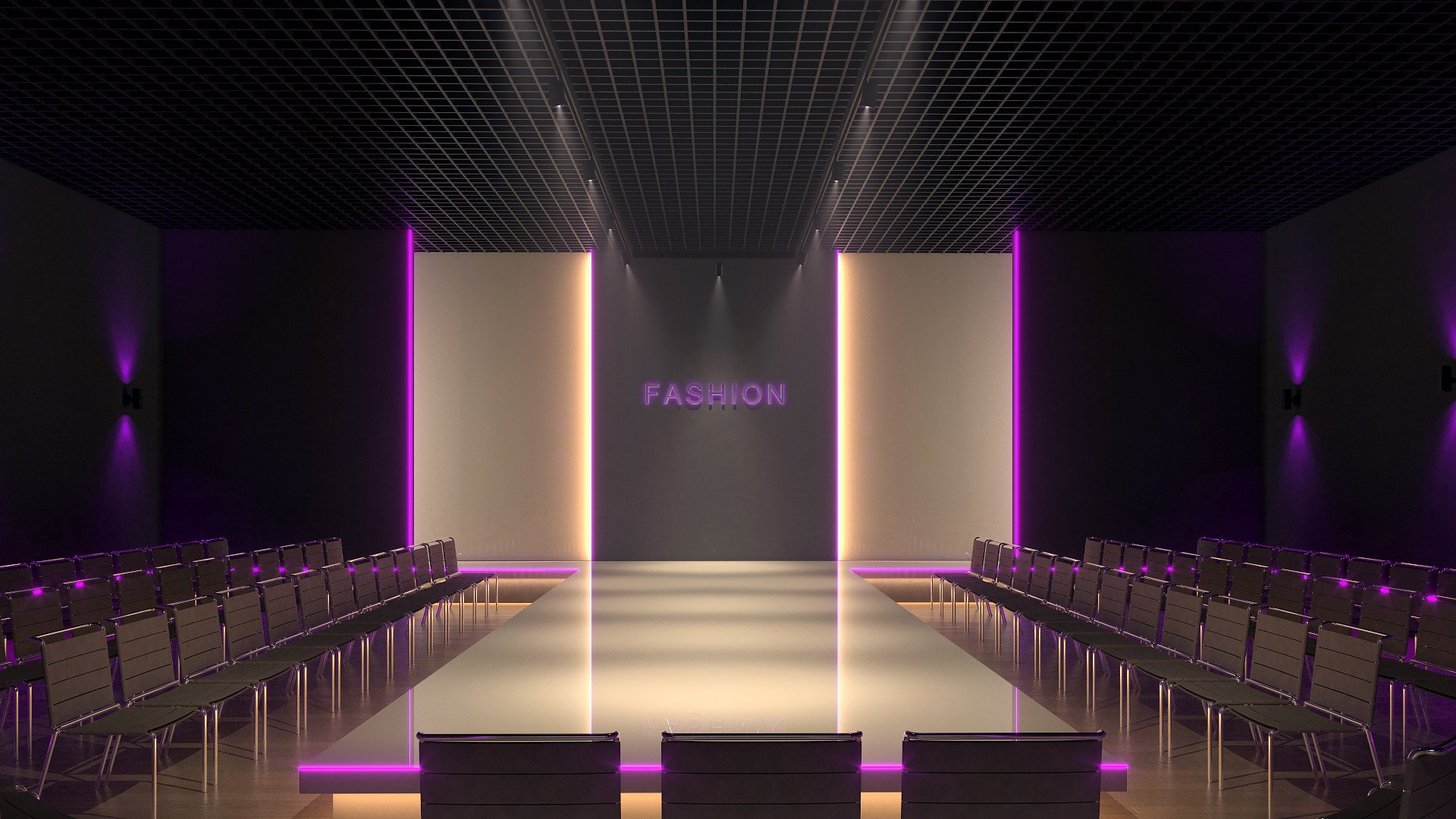 3D Interior Fashion Show Hall - TurboSquid 2174686