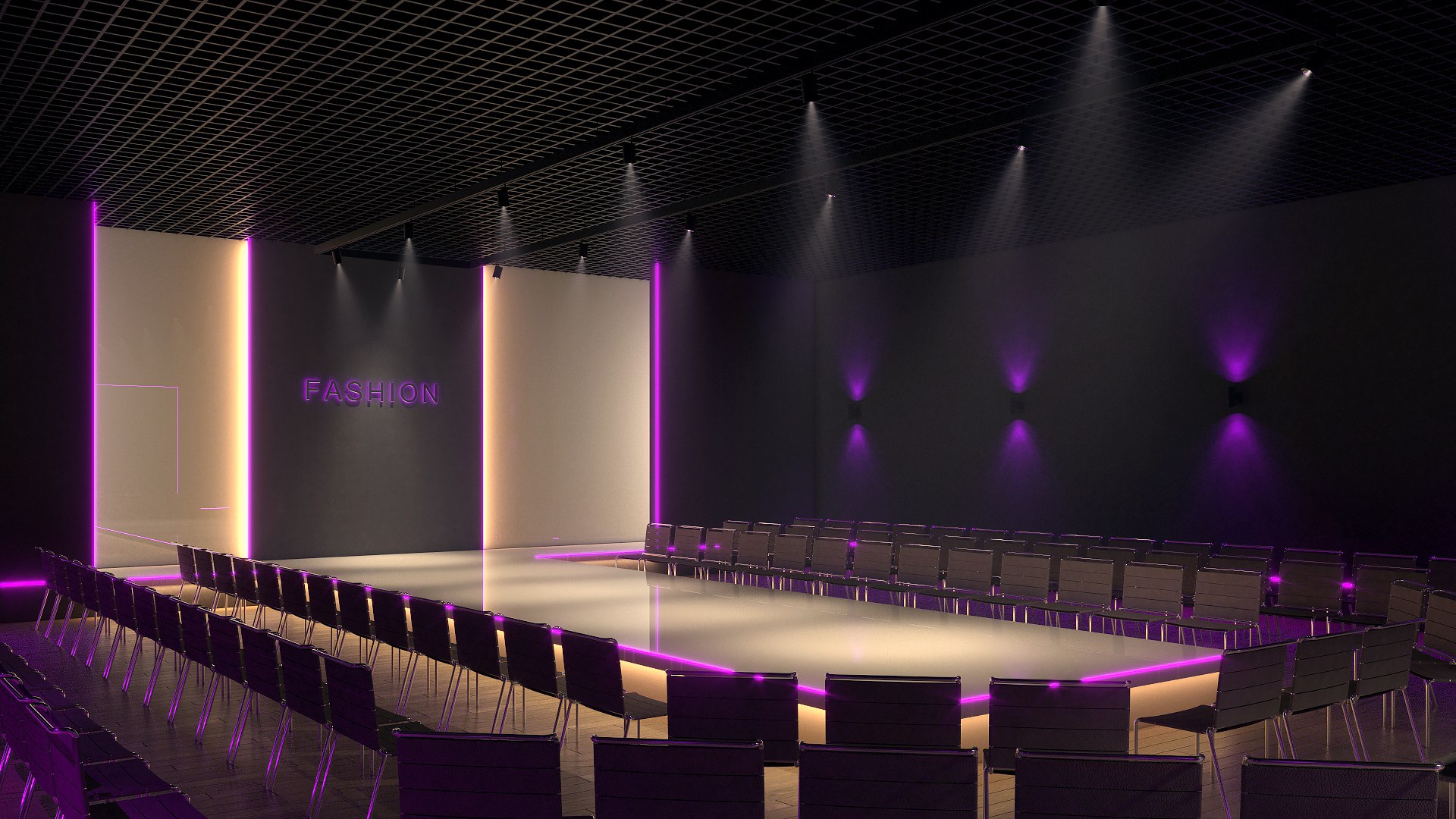 3D Interior Fashion Show Hall - TurboSquid 2174686
