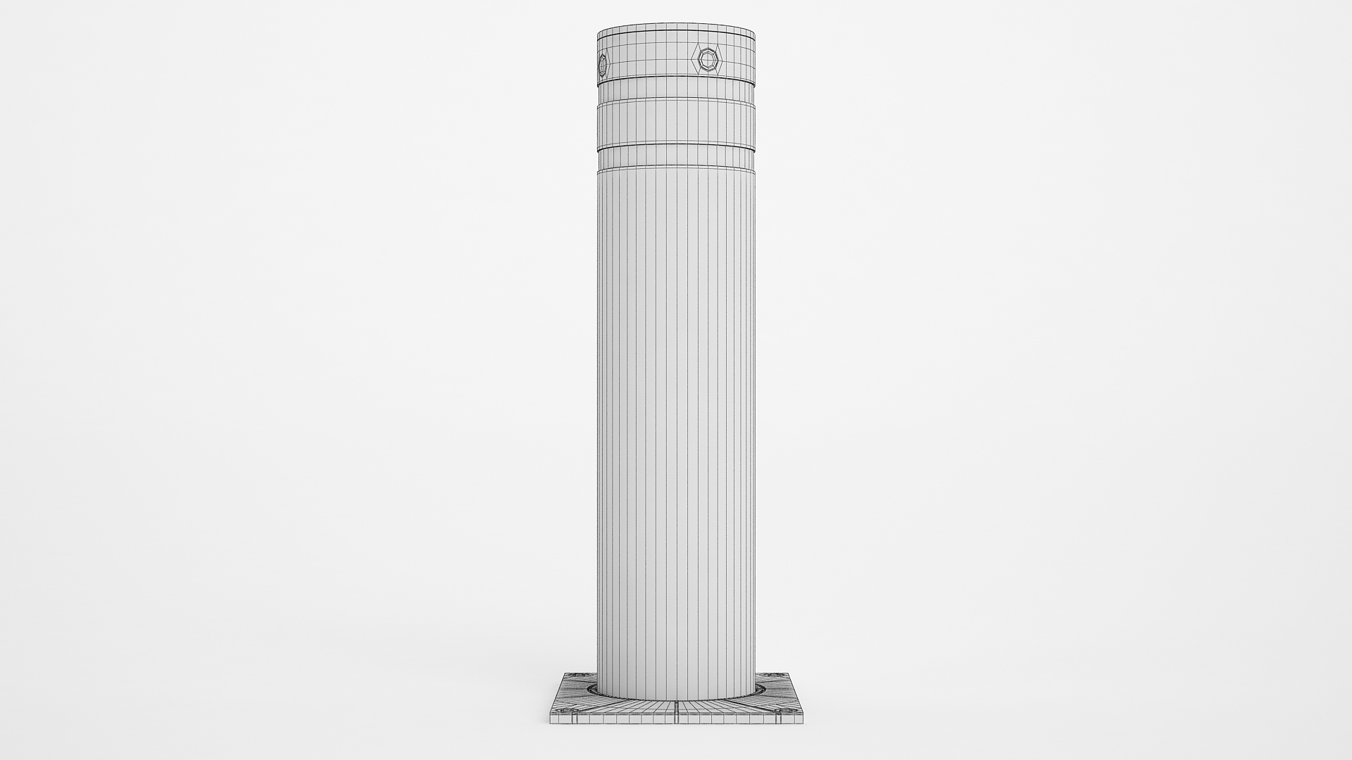 3D Security Bollard Model - TurboSquid 1655845