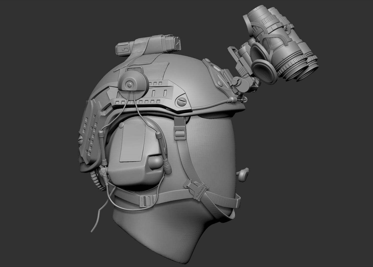 Combat Helmet 3d Model