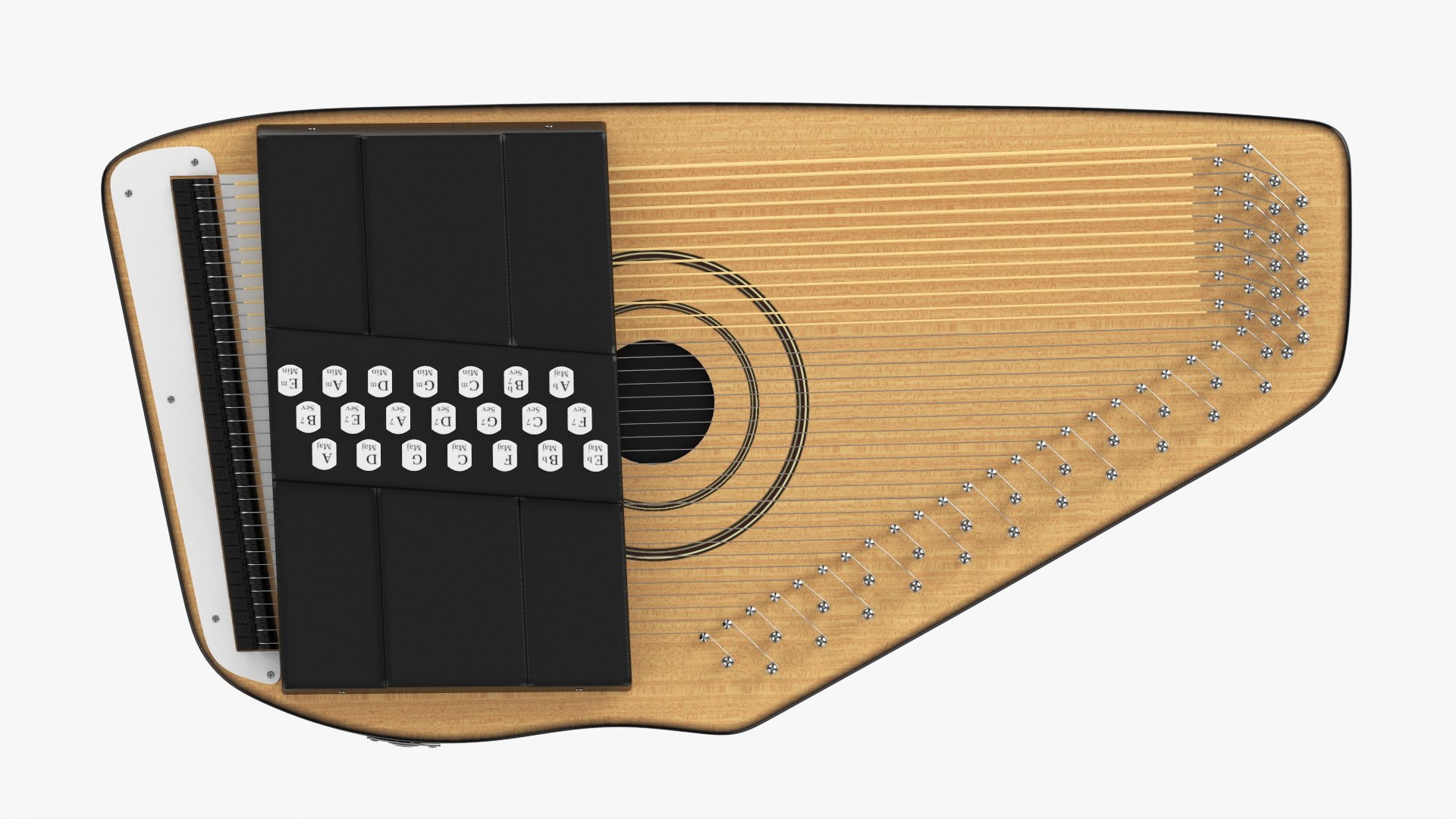 3D Autoharp Music Instrument - TurboSquid 1770745