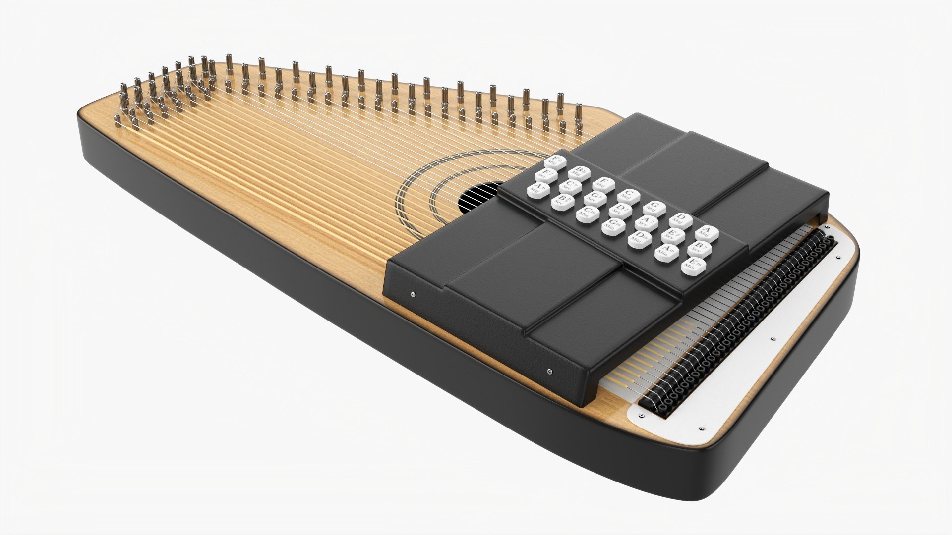3D Autoharp Music Instrument - TurboSquid 1770745