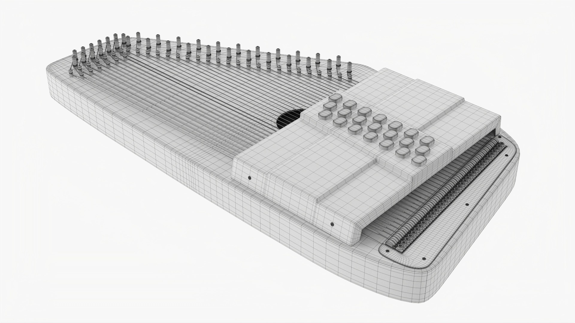 3D Autoharp Music Instrument - TurboSquid 1770745