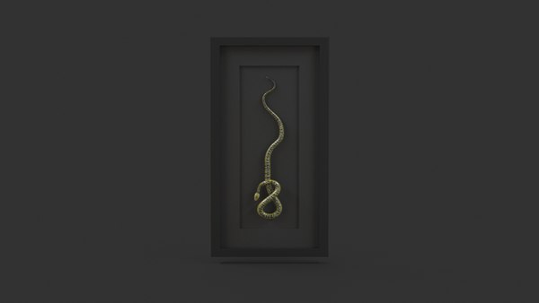 3D Snake Wall Art model - TurboSquid 1941267