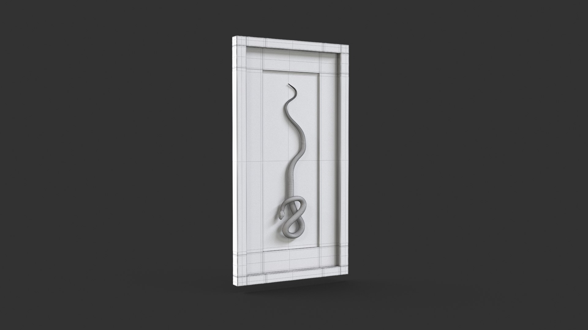 3D Snake Wall Art Model - TurboSquid 1941267