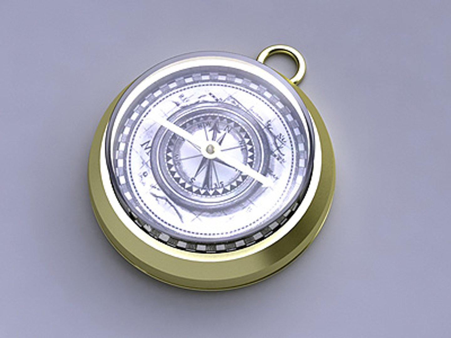 3d Model Golden Compass