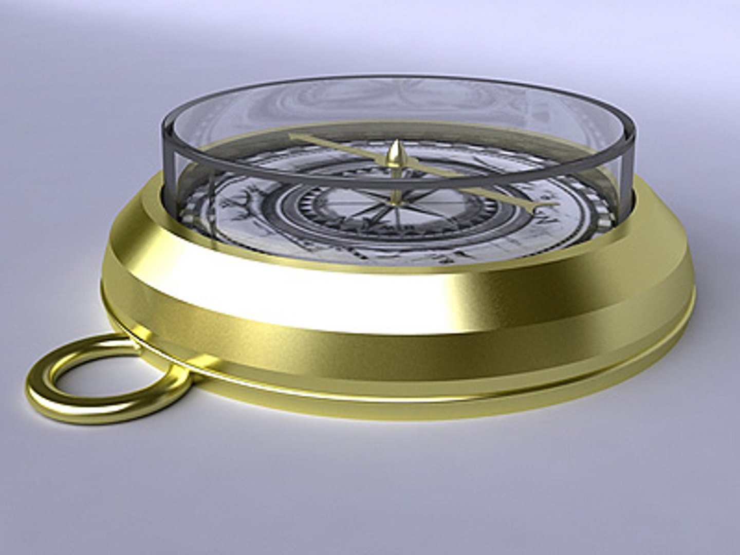 3d Model Golden Compass