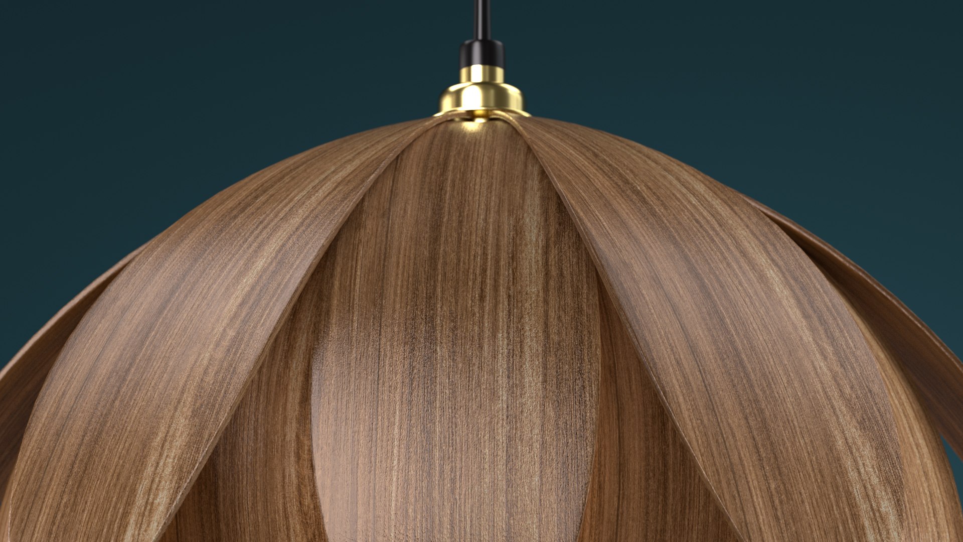 Flower-shaped wooden hanging lamp 3D model - TurboSquid 2166986