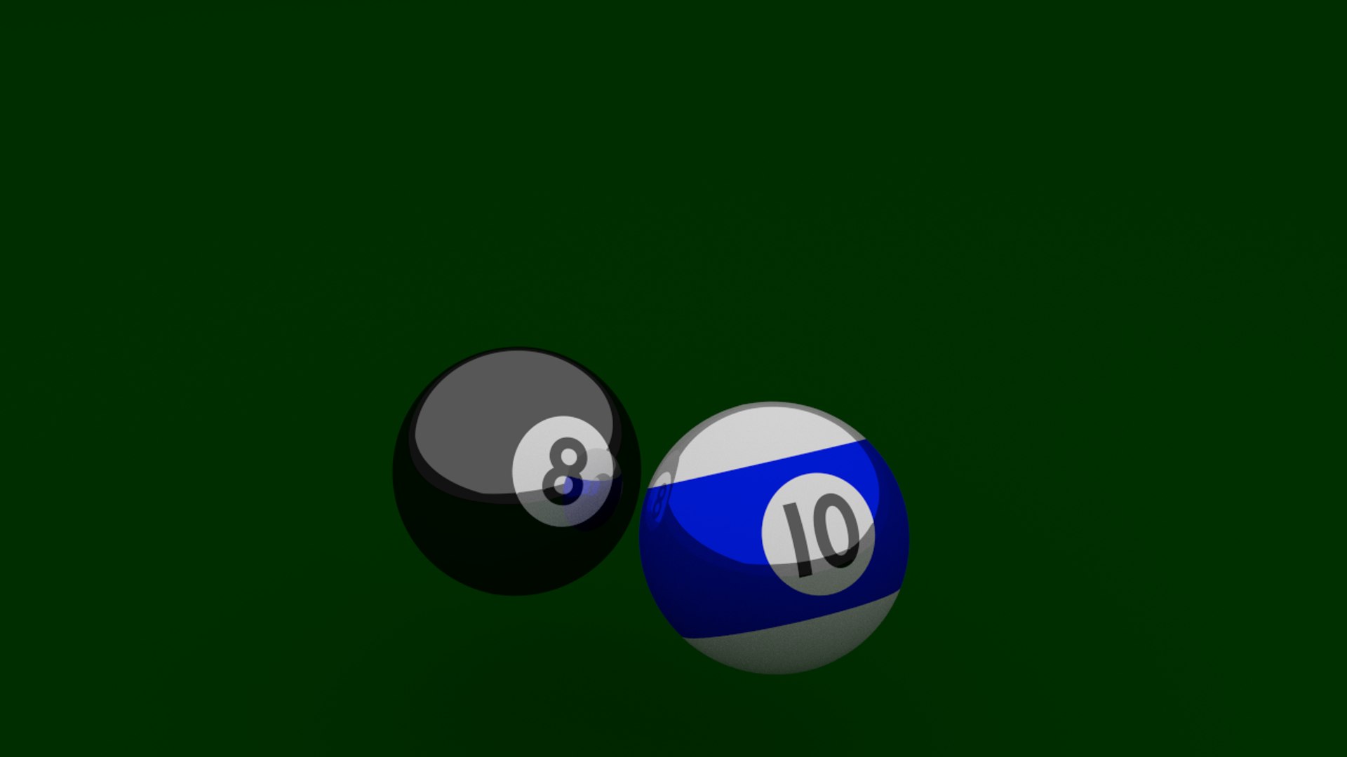 3d pool balls model
