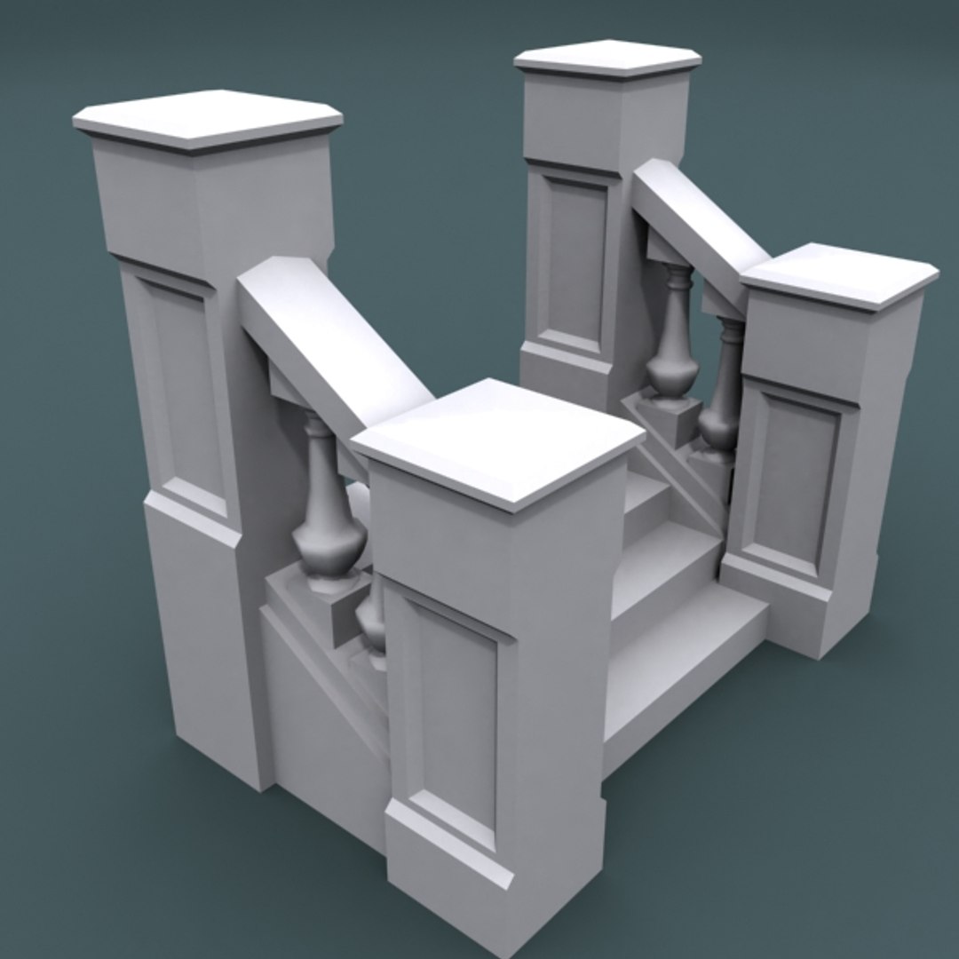 Stairs Staircases 3d Max