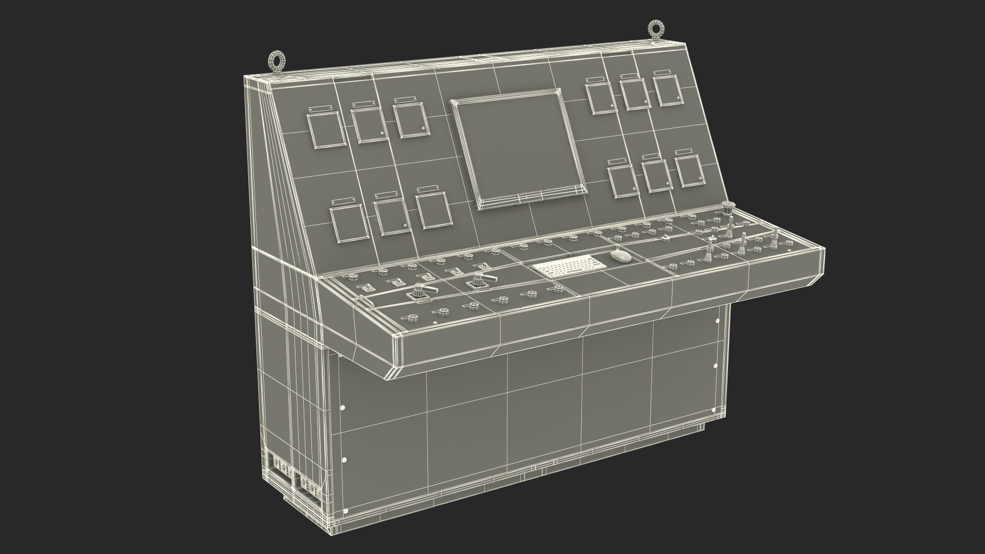 Electric Control Desk Model - TurboSquid 2302309