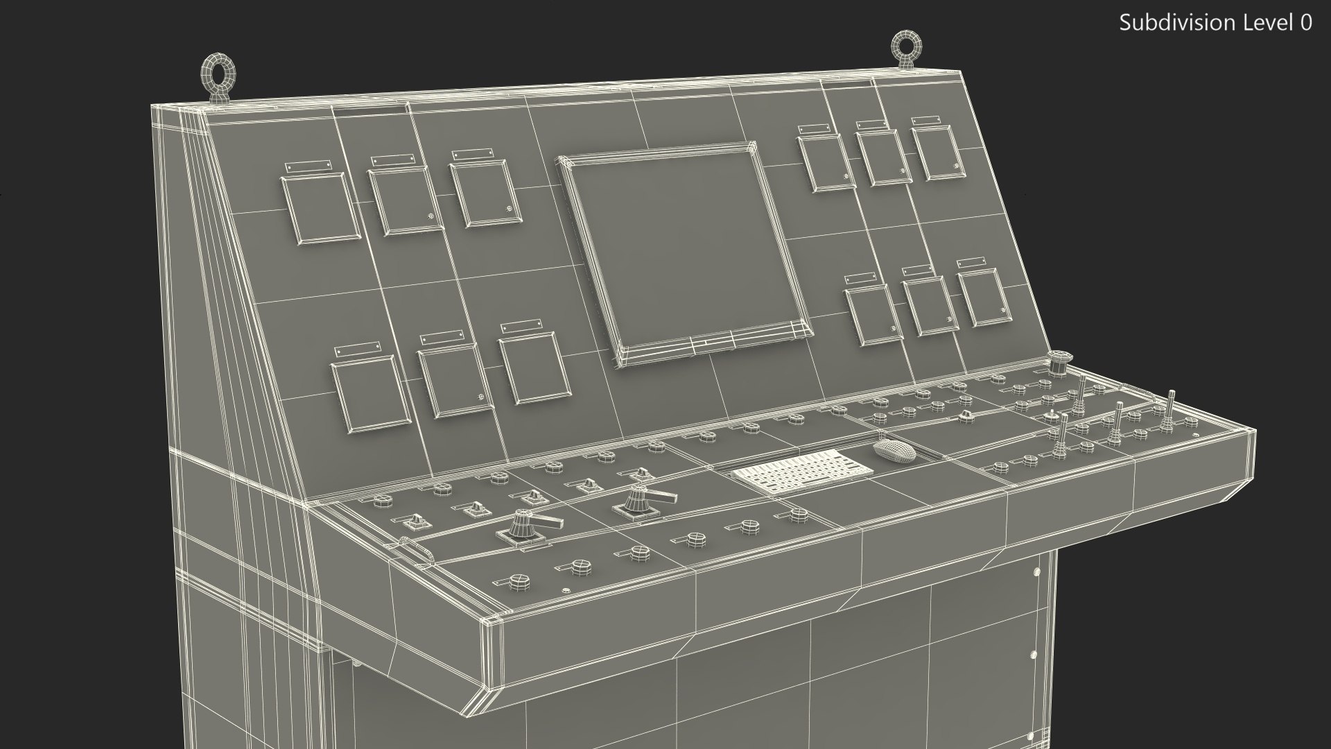 Electric Control Desk Model - TurboSquid 2302309