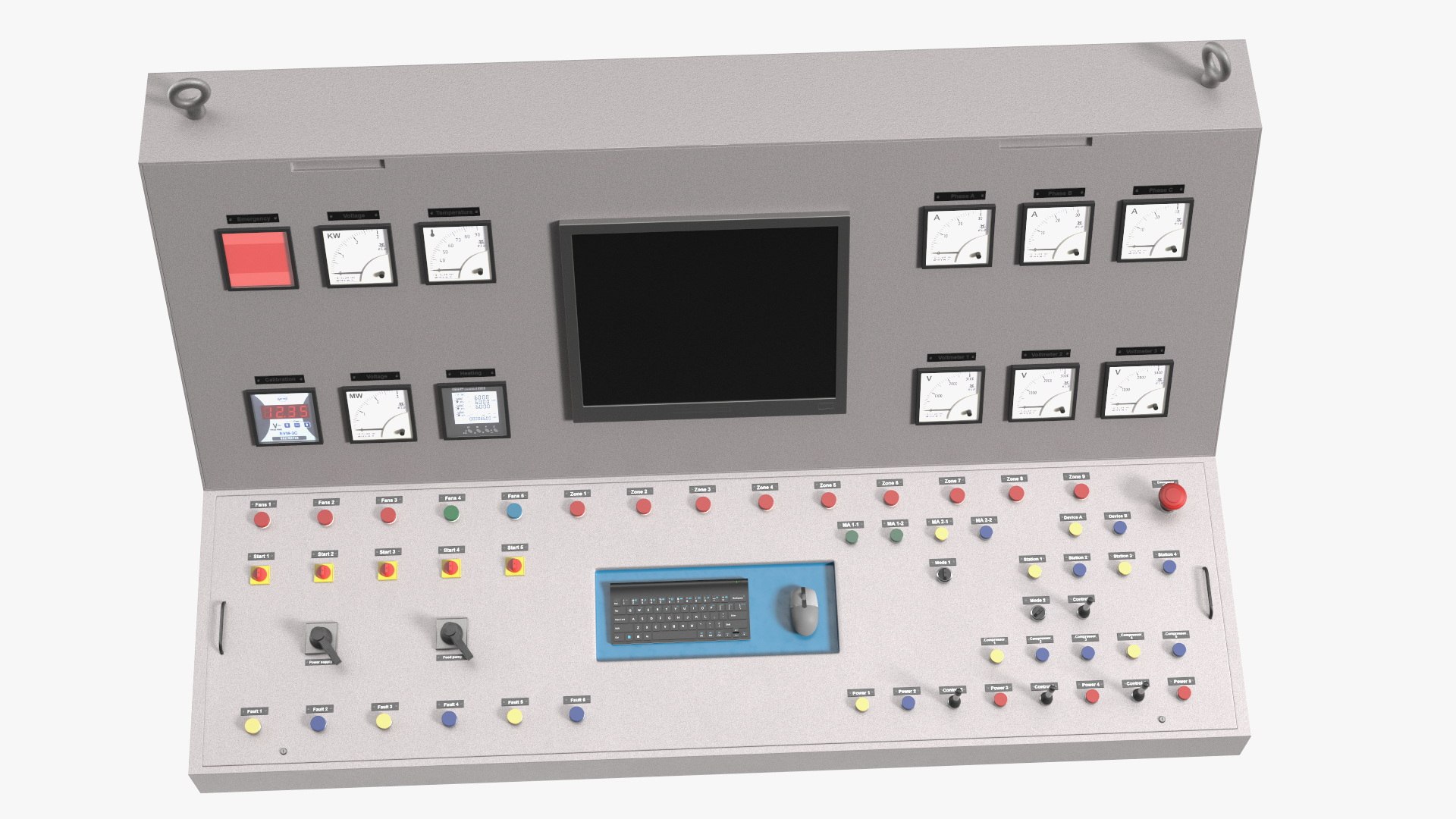 Electric Control Desk Model - TurboSquid 2302309