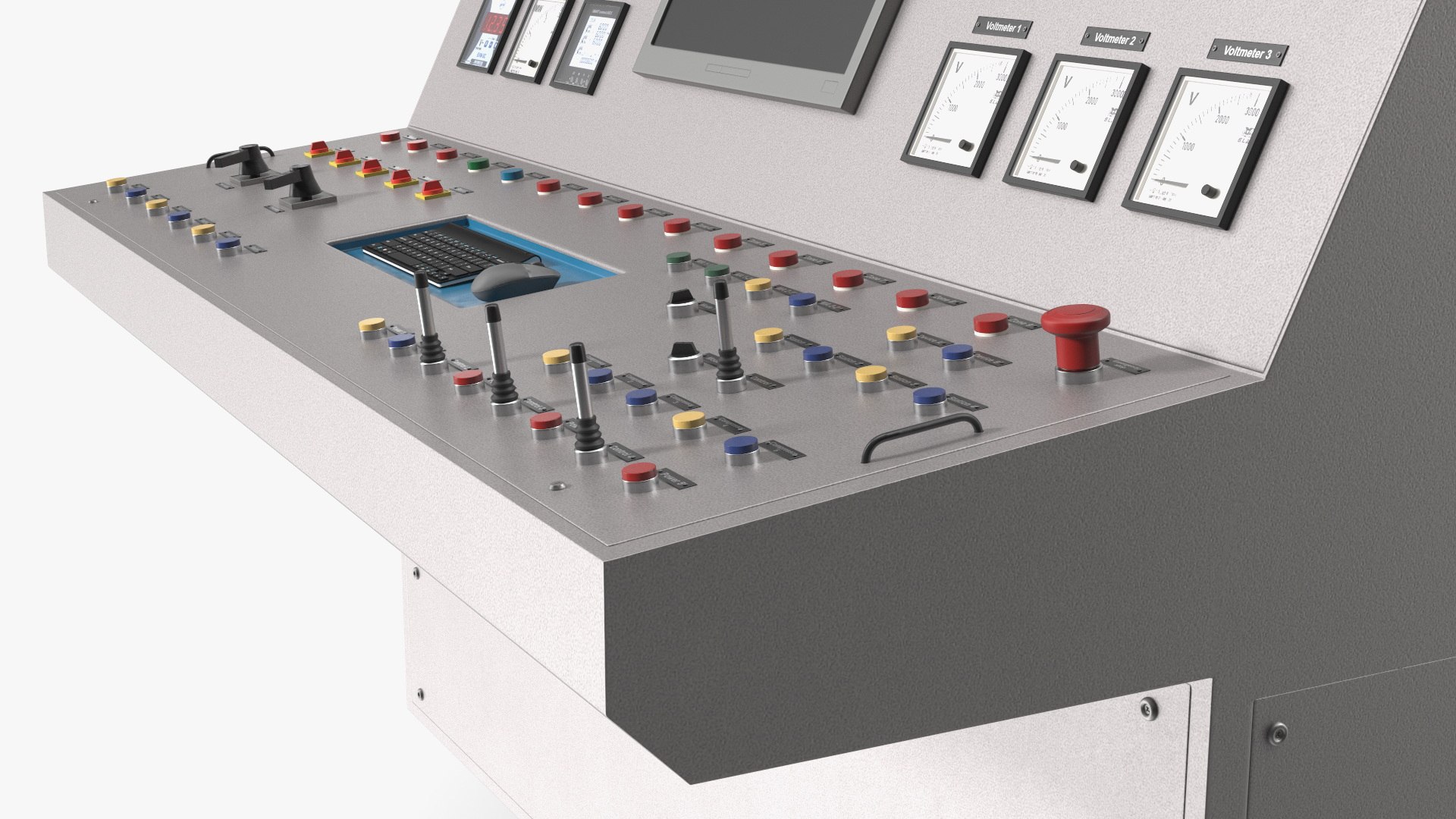 Electric Control Desk Model - TurboSquid 2302309