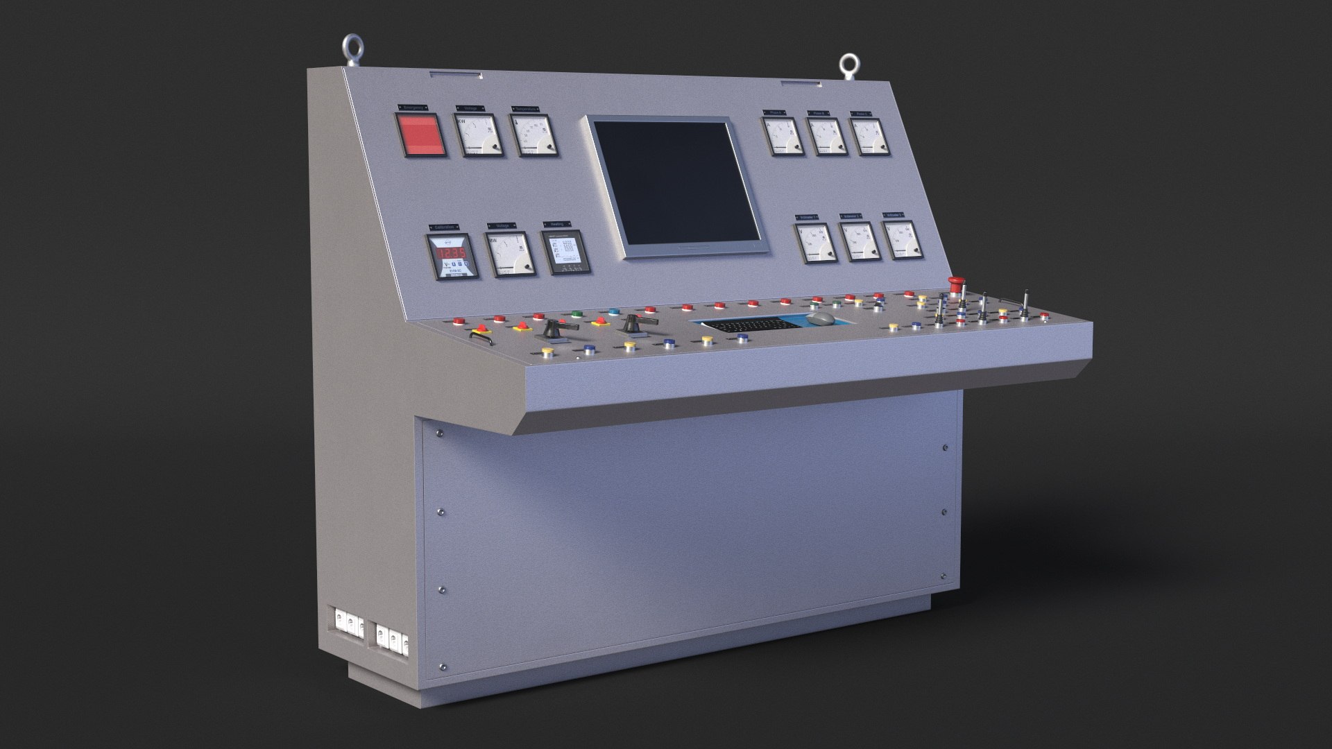 Electric Control Desk Model - TurboSquid 2302309