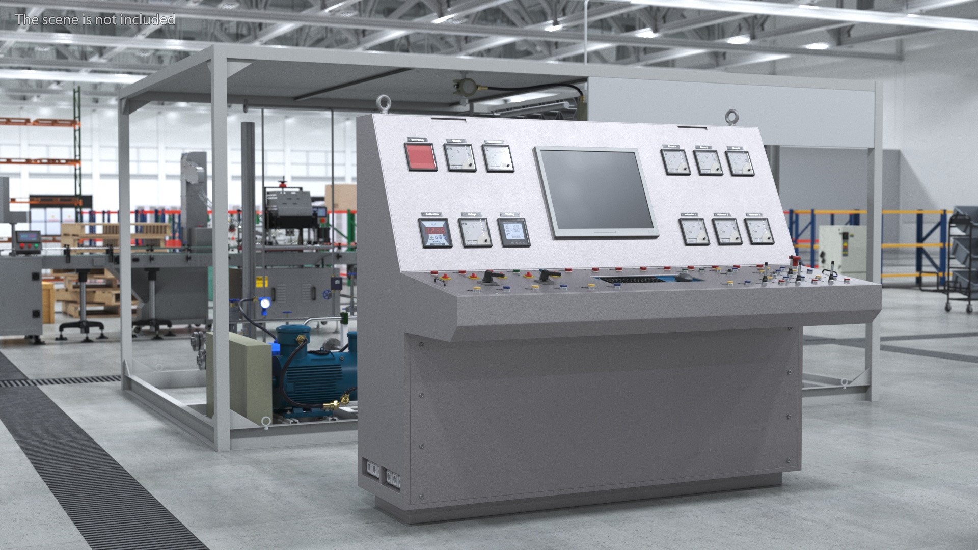 Electric Control Desk Model - TurboSquid 2302309